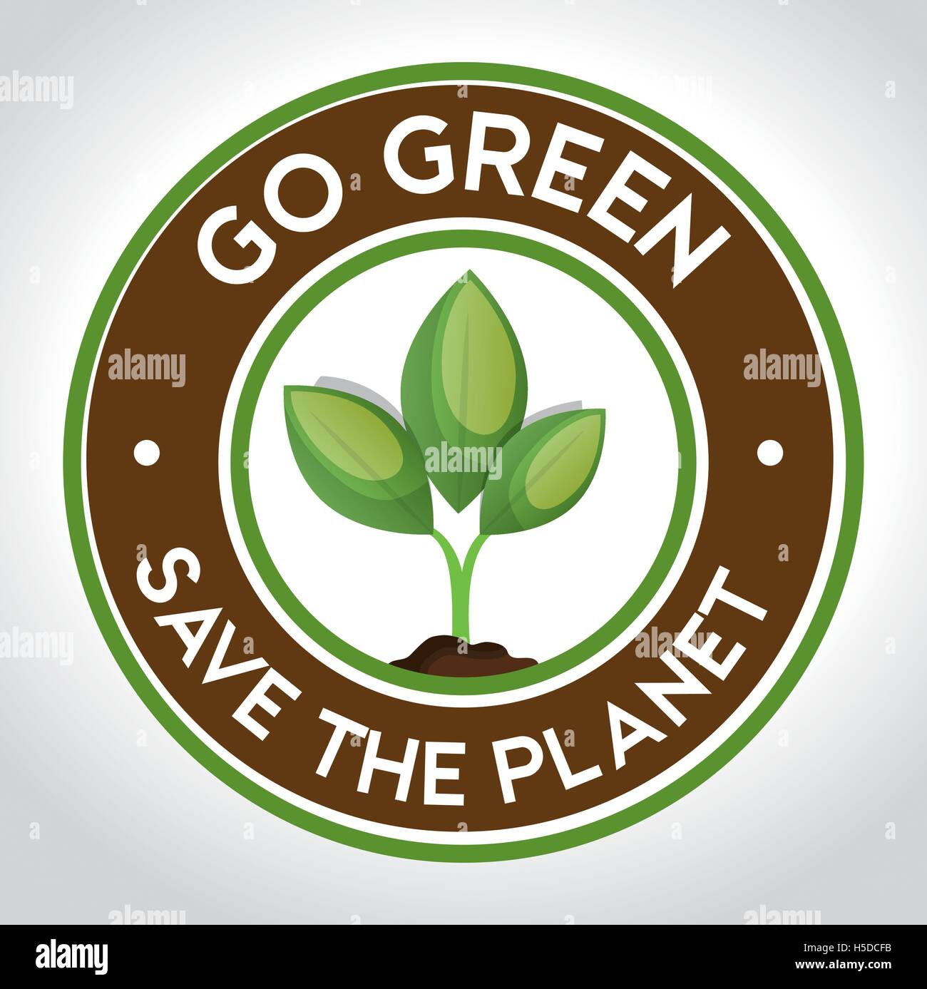 go green emblem save the planet Stock Vector Image & Art - Alamy