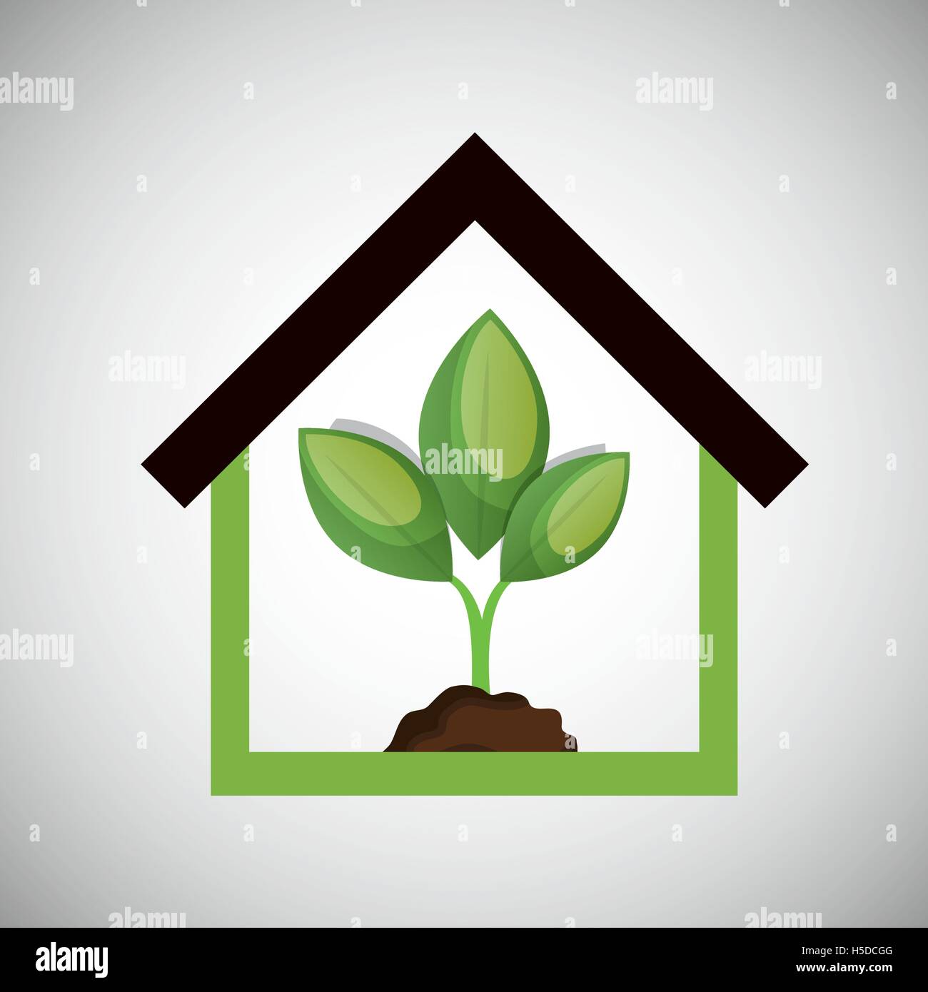 ecological house plant icon design Stock Vector Image & Art - Alamy