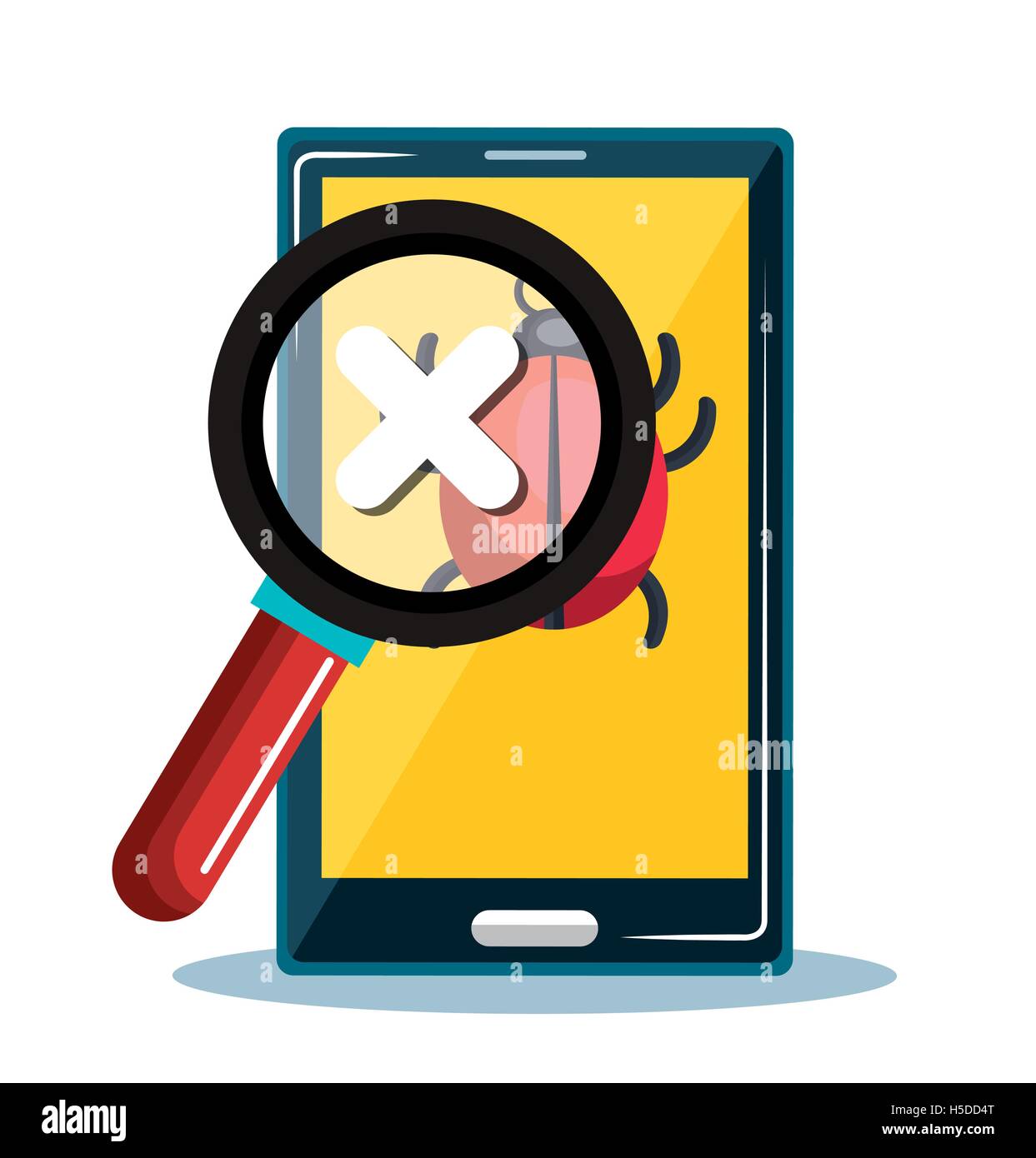 smartphone error system safety icon design Stock Vector Image & Art - Alamy