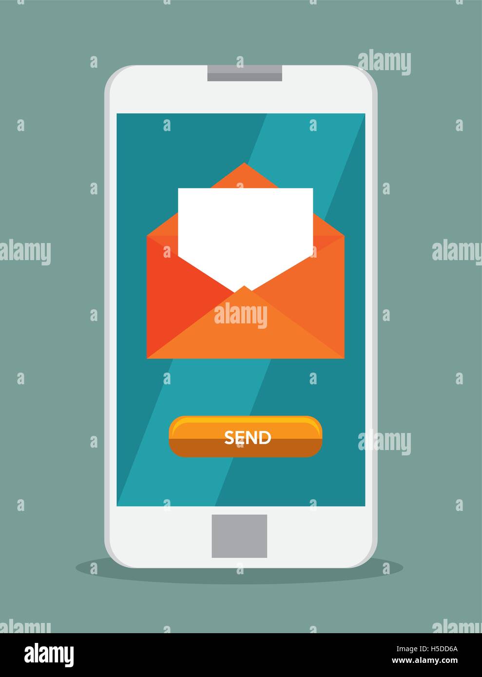 mobile phone email envelope icon design Stock Vector Image & Art - Alamy