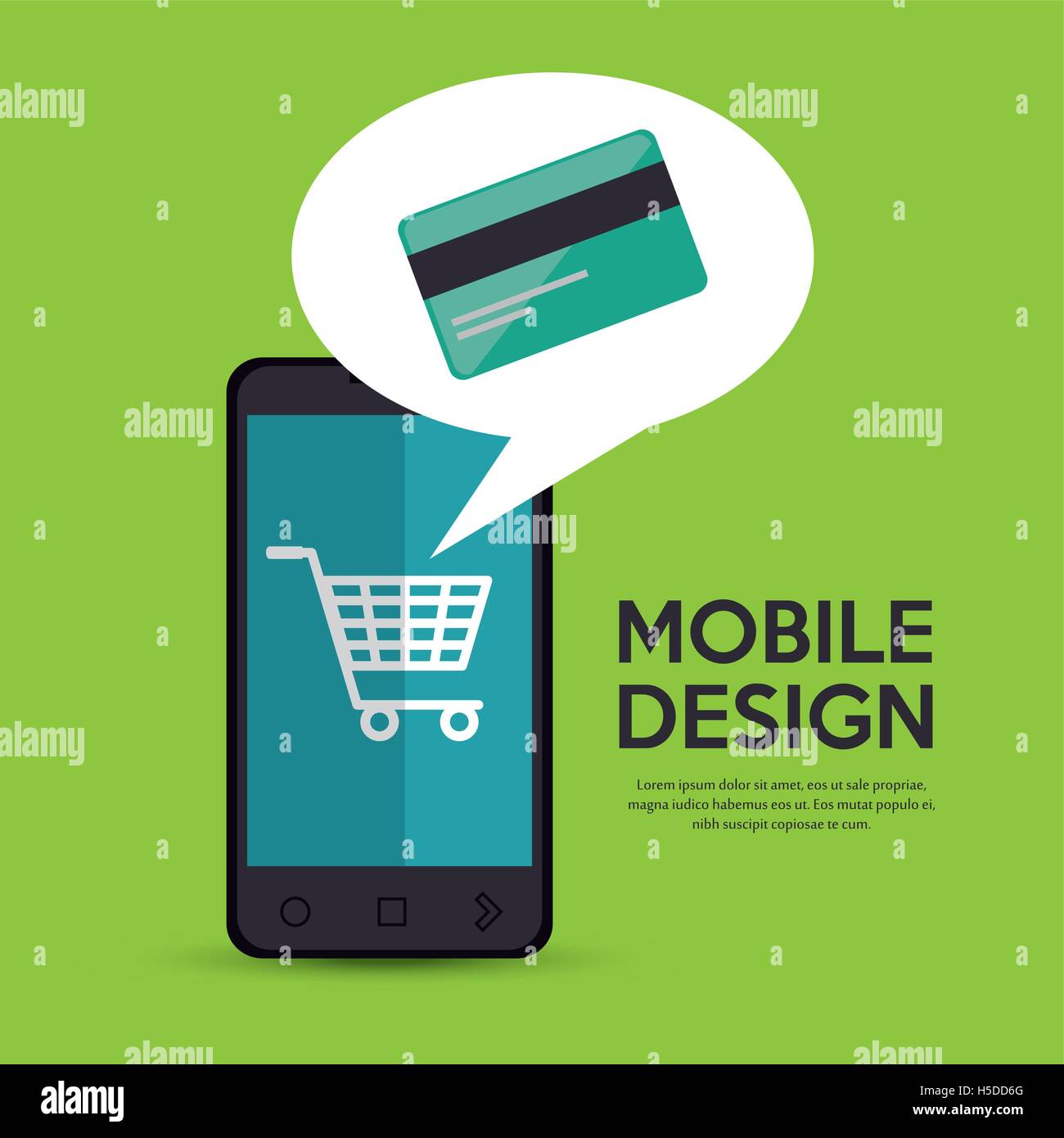 mobile phone credit card shop online Stock Vector Image & Art - Alamy