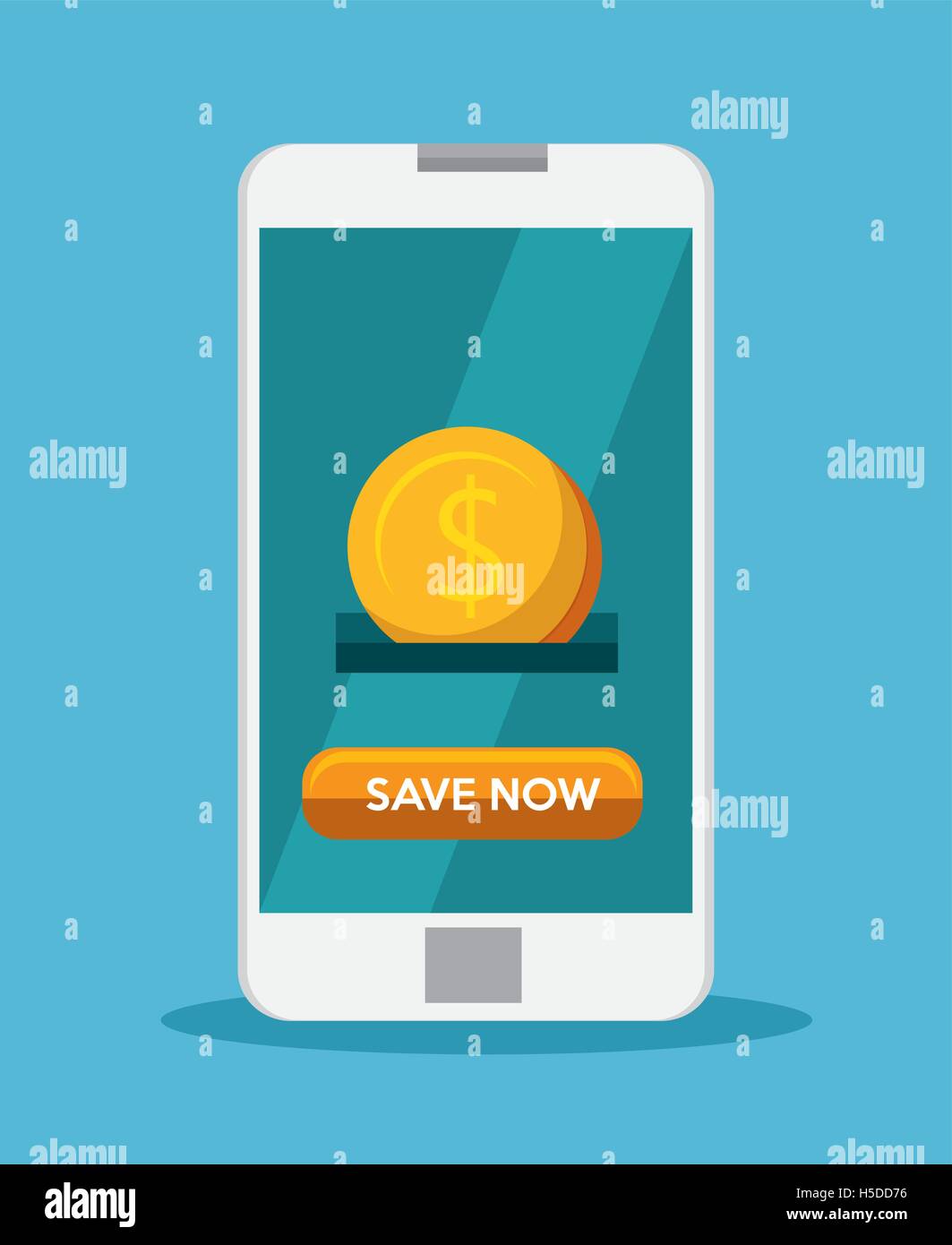 smart phone save money aplication Stock Vector Image & Art - Alamy
