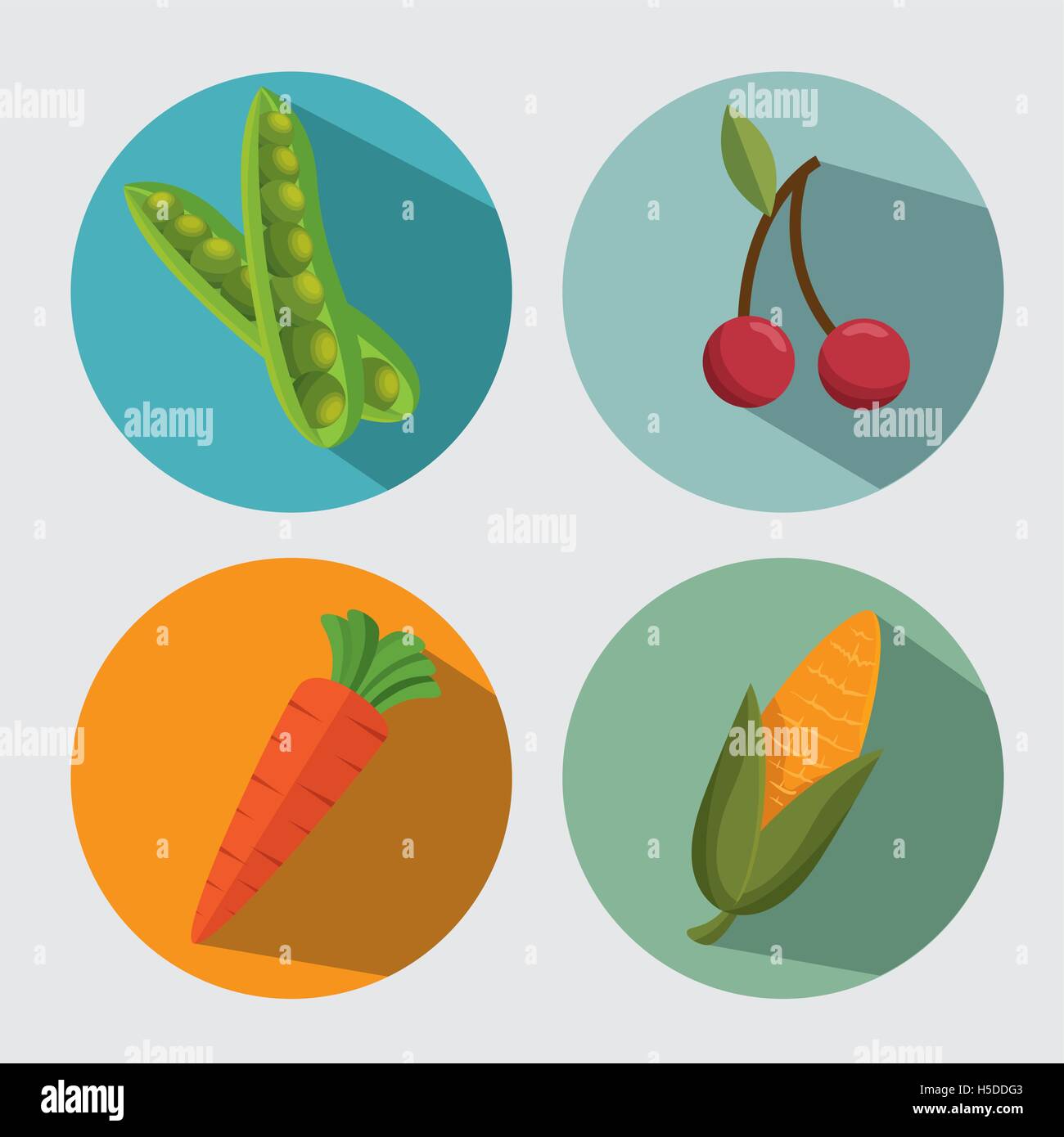 healthy vegetables and fruit design Stock Vector Image & Art - Alamy
