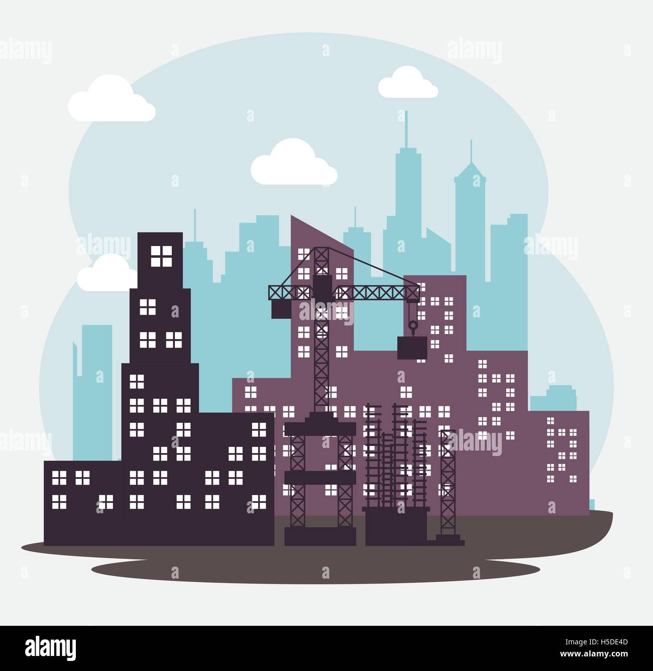 building town construction design Stock Vector Image & Art - Alamy