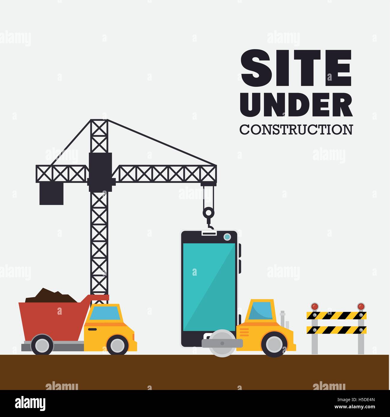 Workers digging in construction Stock Vector Images - Alamy