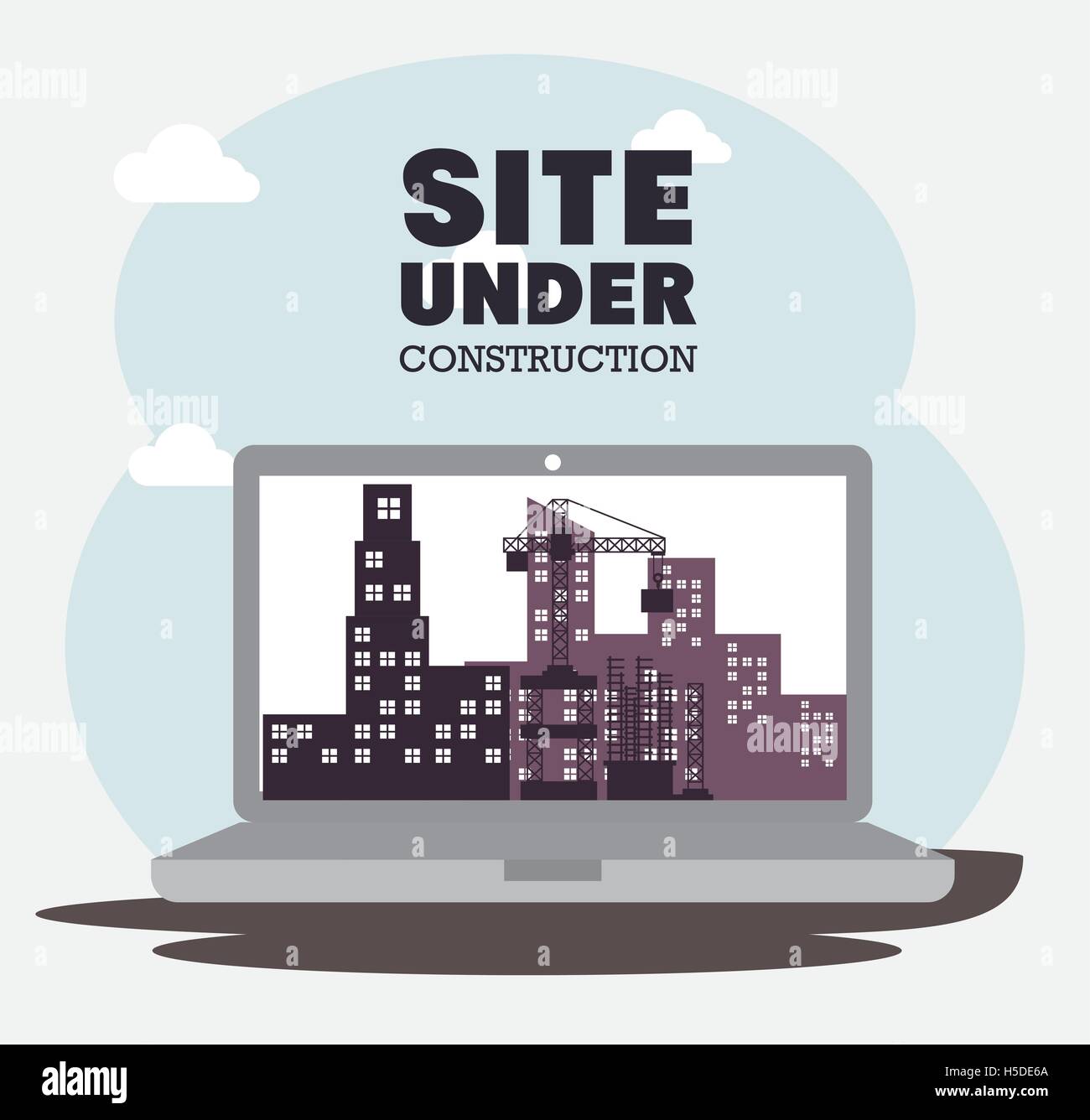 laptop site under construction icon Stock Vector Image & Art - Alamy