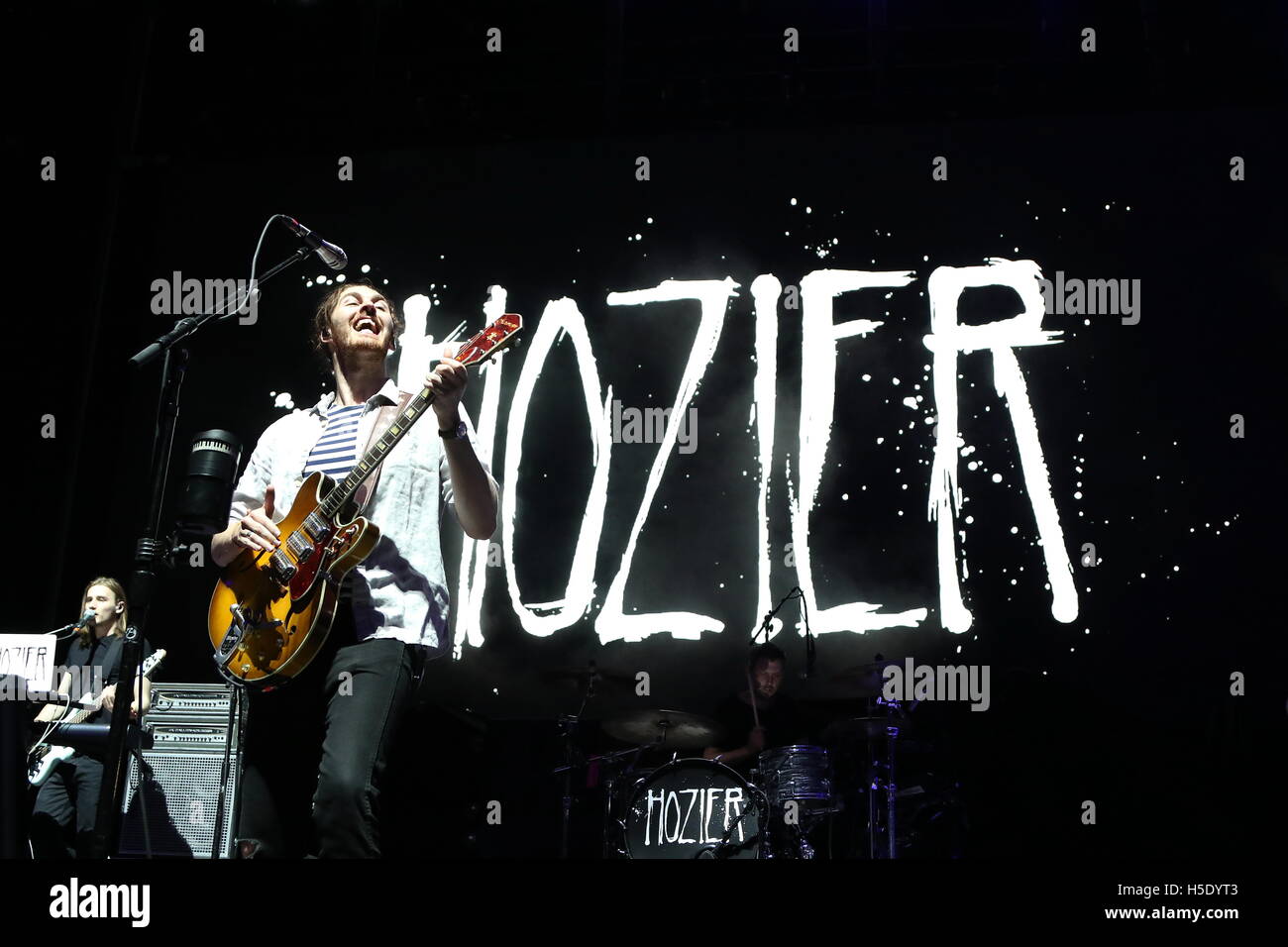 HOZIER performing live on stage at Life is Beautiful Music Festival Day ...