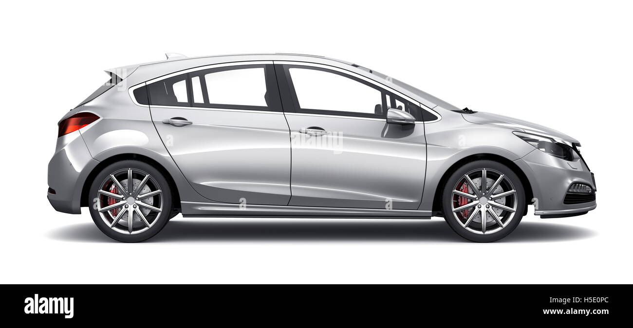 Silver hatchback car hi-res stock photography and images - Alamy