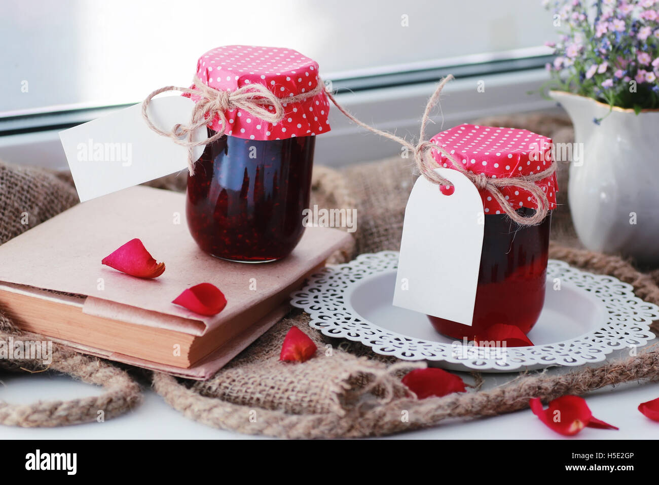rustic homemade jam Stock Photo - Alamy