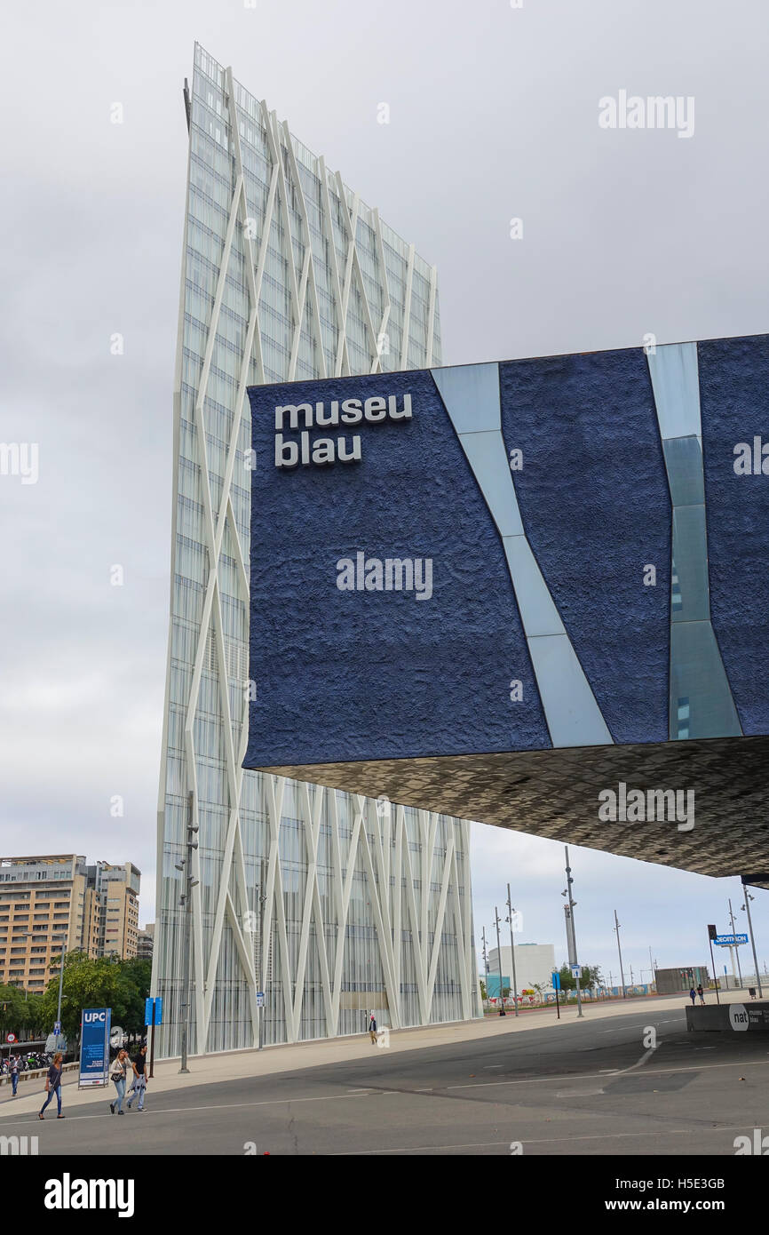 The Natural Science museum in Barcelona called Museu Blau Stock Photo ...