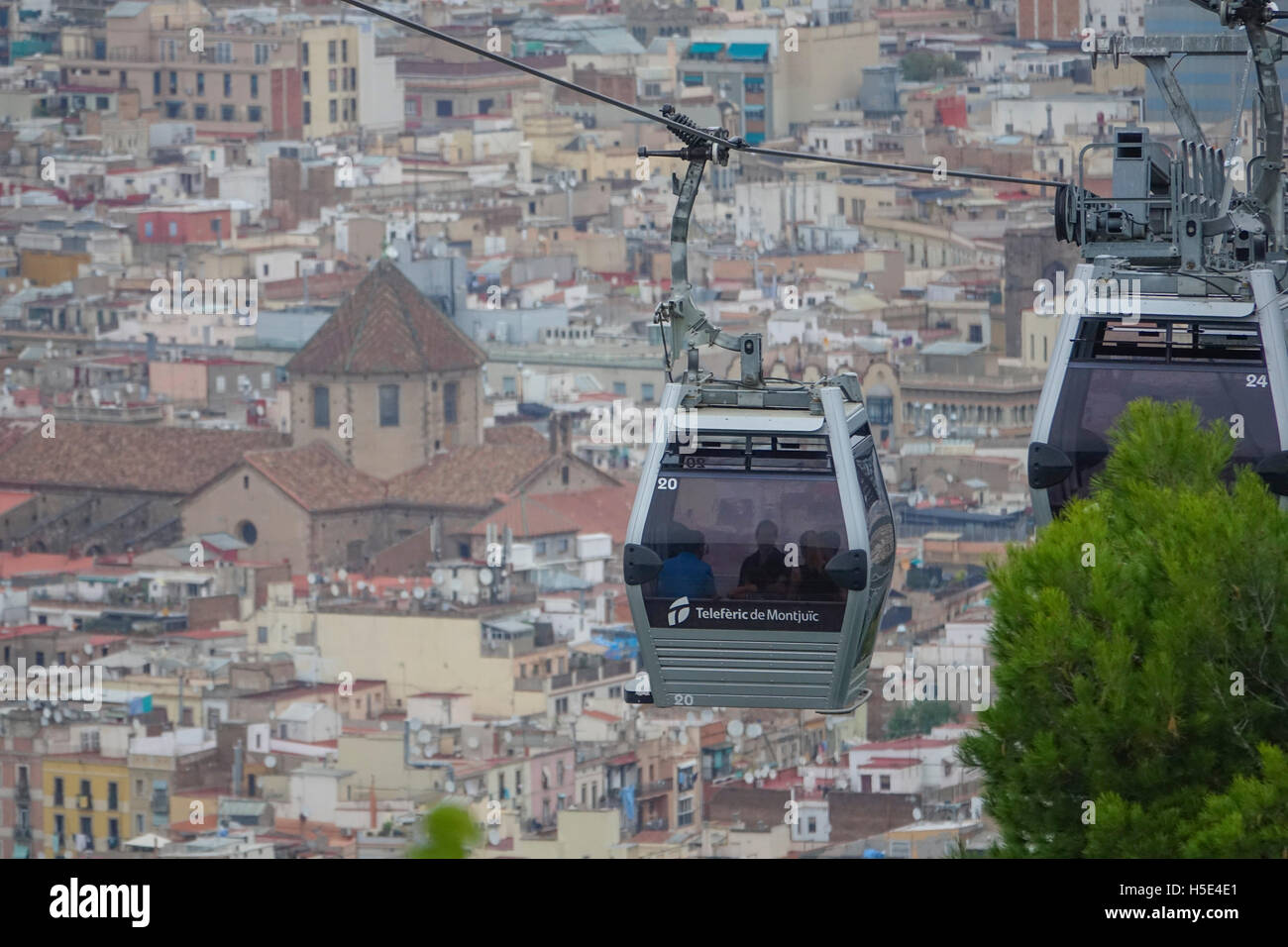 Teleferic of Montjuic Barcelona - amazing ropeway from the harbor to ...