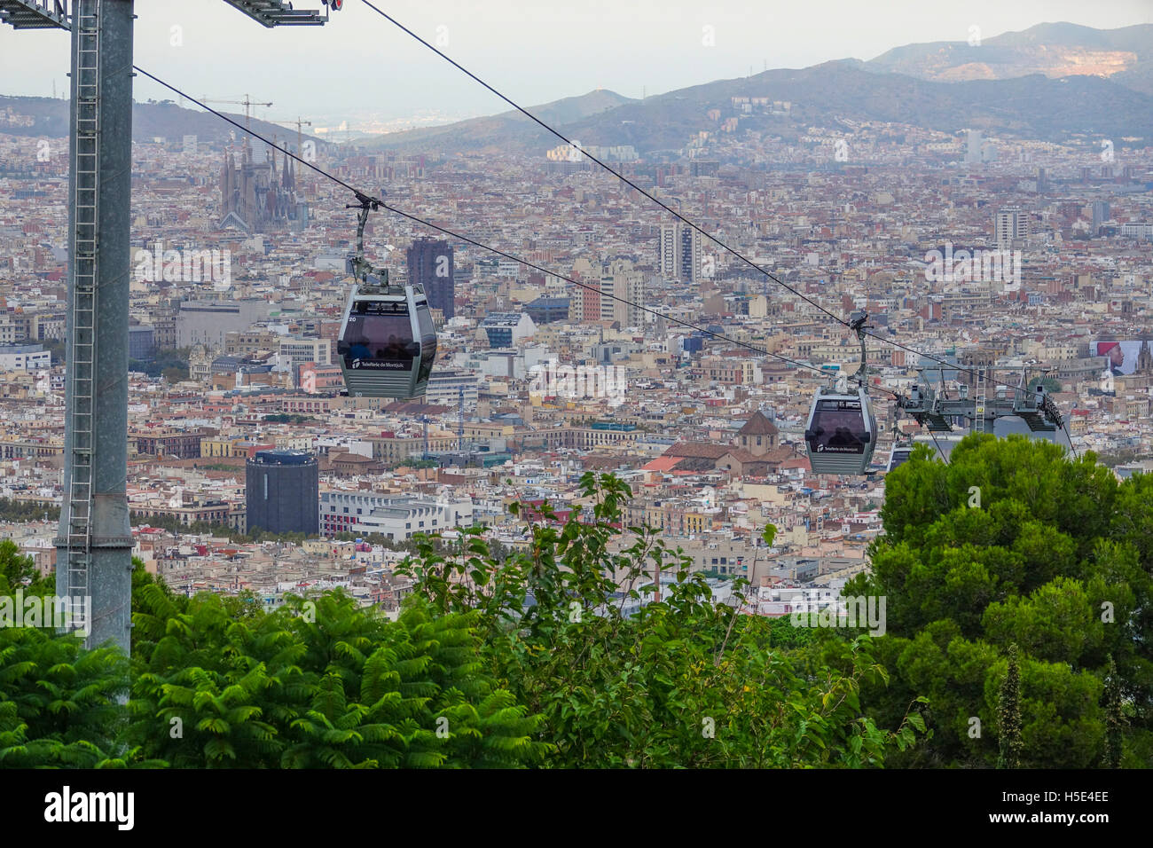 Teleferic of Montjuic Barcelona - amazing ropeway from the harbor to ...