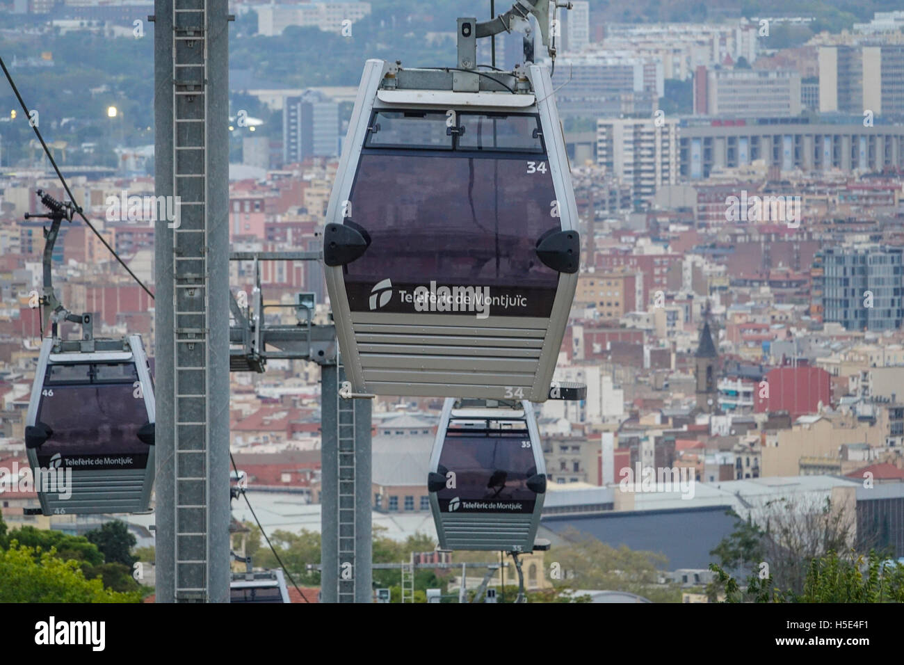 Teleferic of Montjuic Barcelona - amazing ropeway from the harbor to ...
