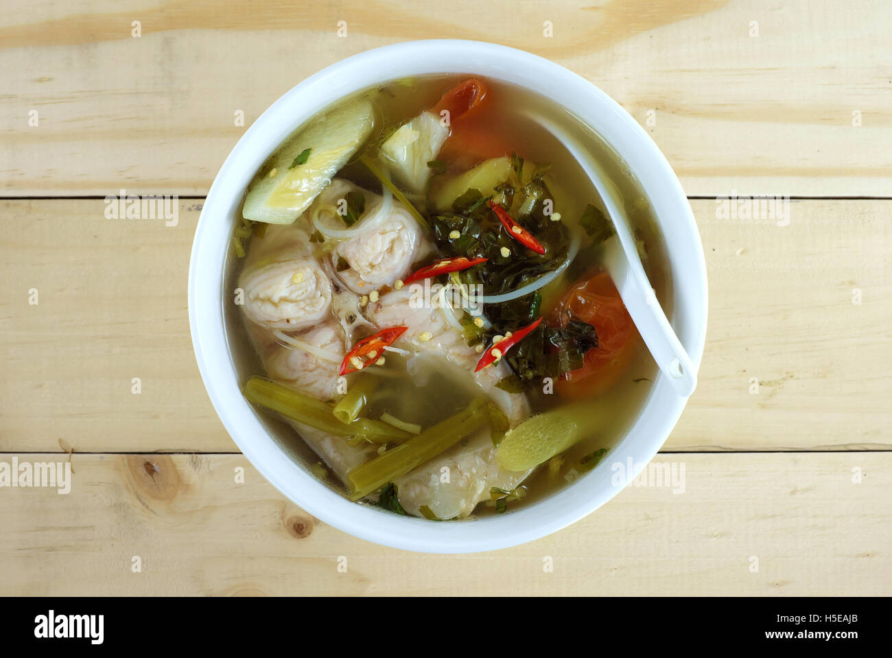 Vietnamese fish sour soup Stock Photo - Alamy