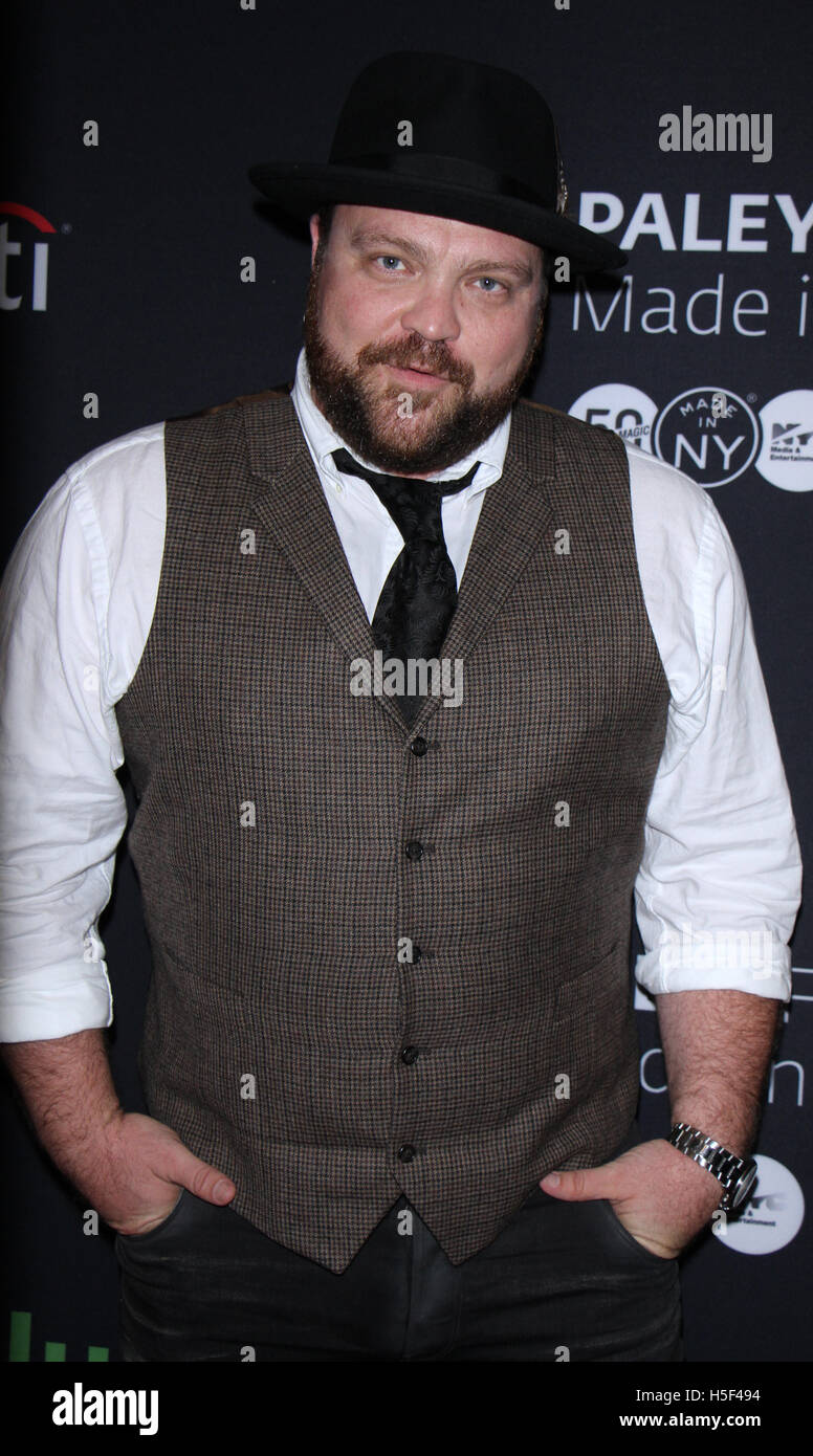 New York, USA. 19th October, 2016.Drew Powell at PaleyFest New York ...