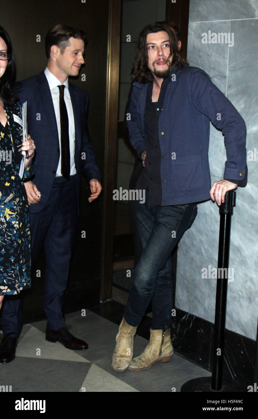 New York, USA. 19th October, 2016. Ben McKenzie, Benedict Samuel at ...