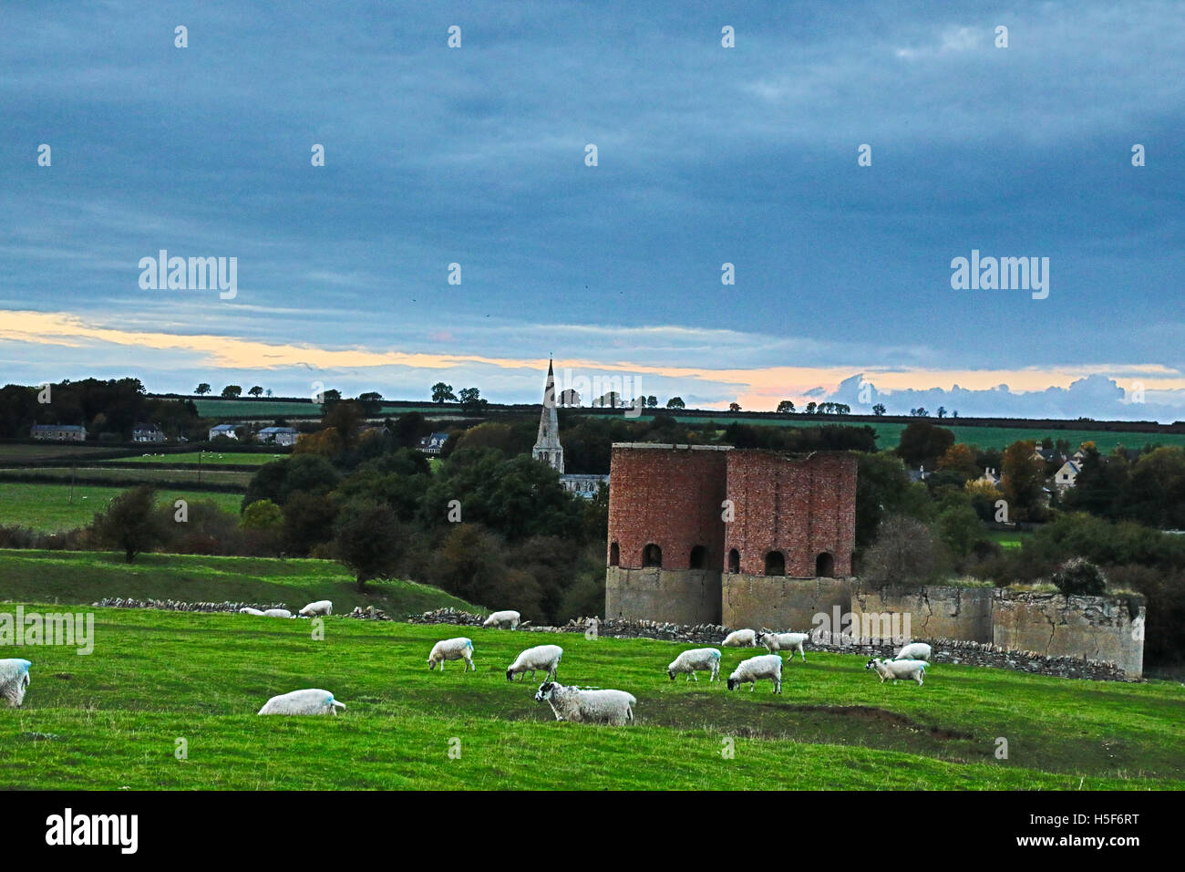 Barrowden, Rutland, UK. 20th October 2016. UK Weather: Cloudy autumn ...