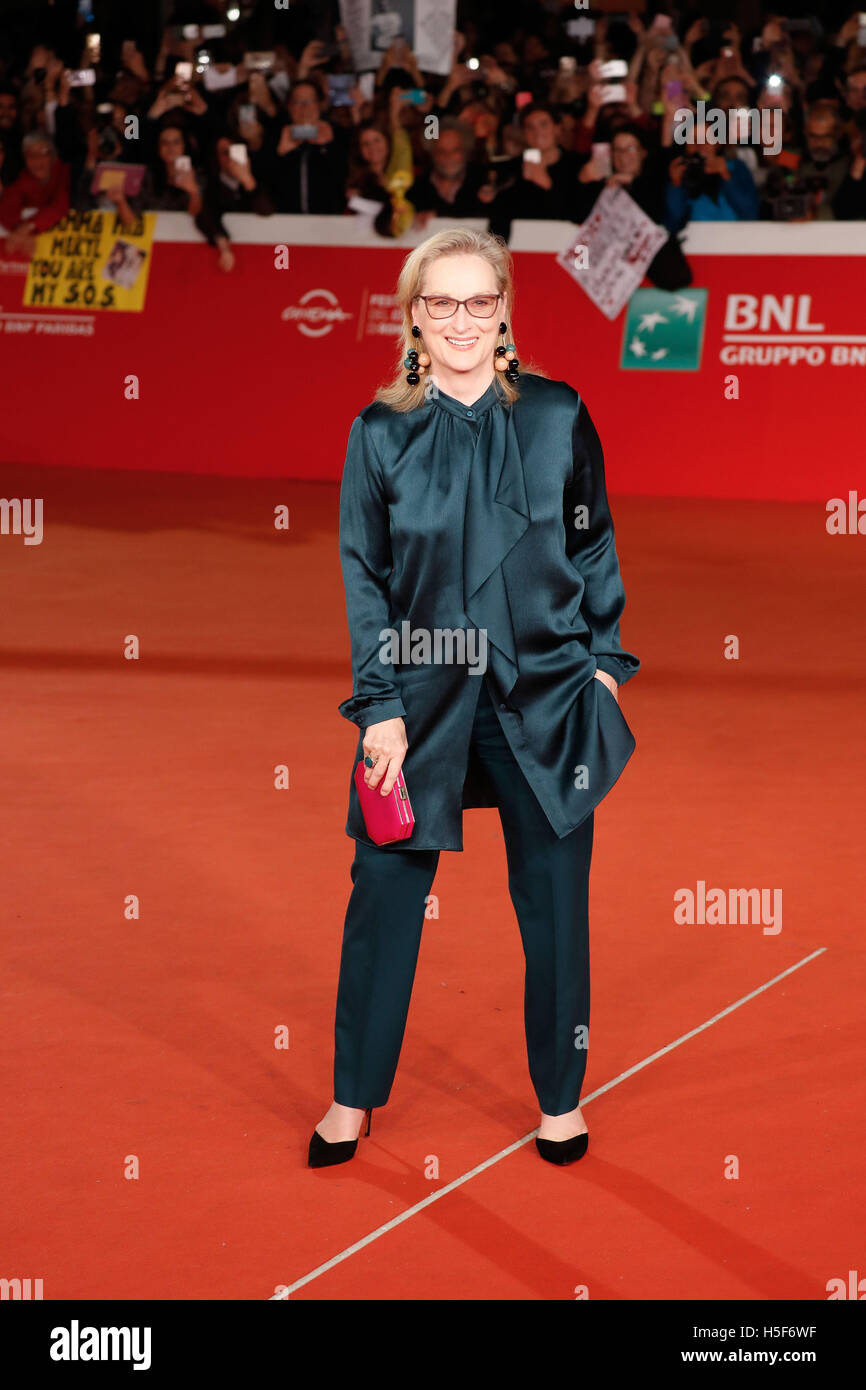 Rome, Italy. 20th October, 2016. Meryl Streep attends the red carpet of ...