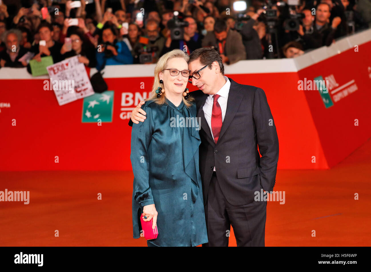 Rome, Italy. 20th October, 2016. Meryl Streep attends the red carpet of ...
