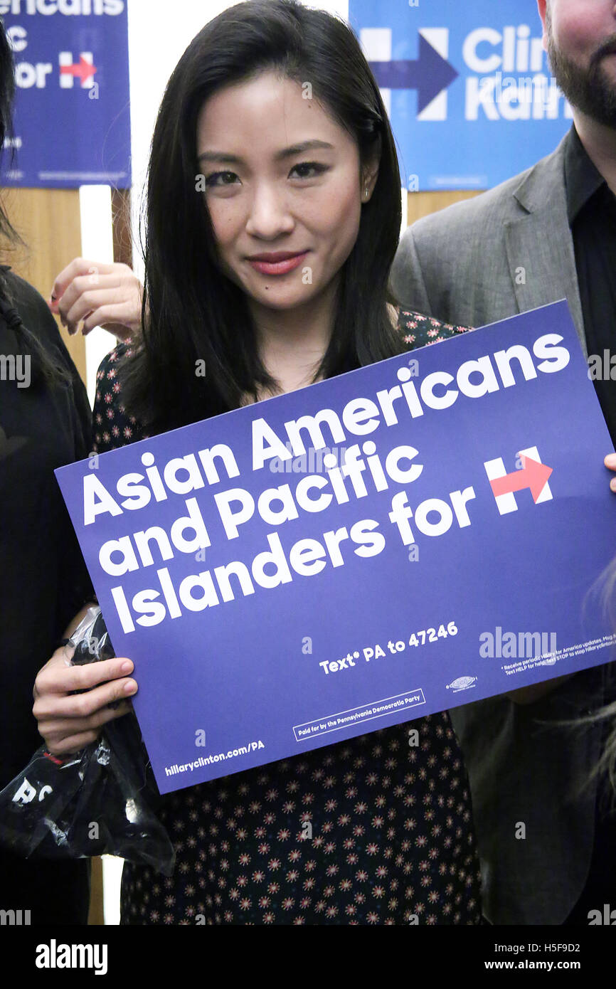 Philadelphia, PA, USA. 20th Oct, 2016. Actress Constance Wu pictured at ...