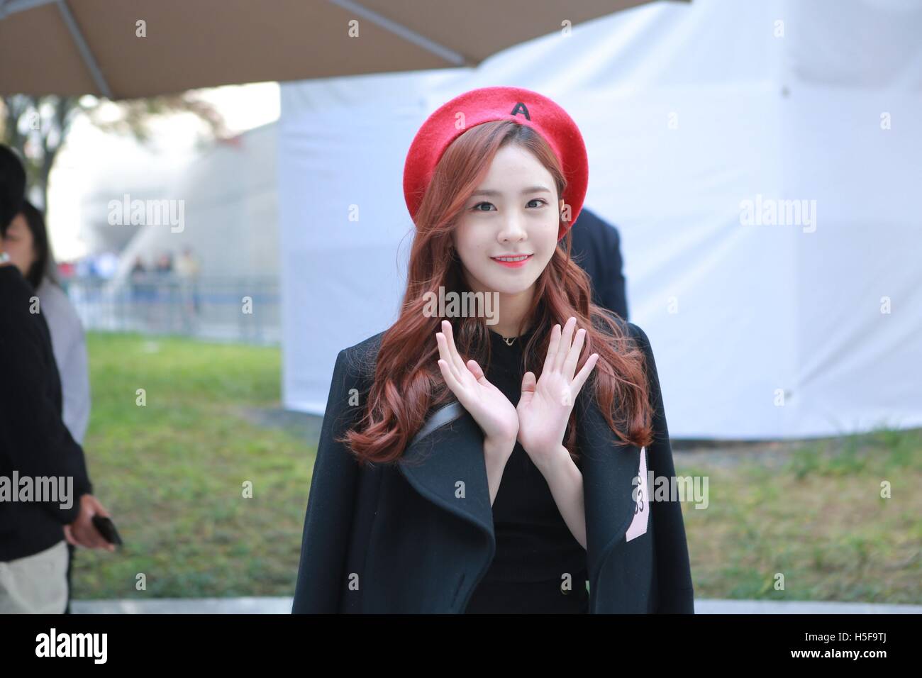 Seoul, Korea. 20th Oct, 2016. Rainbow Wo-ri Koh, DIA Cathy, VIXX RAVI ...