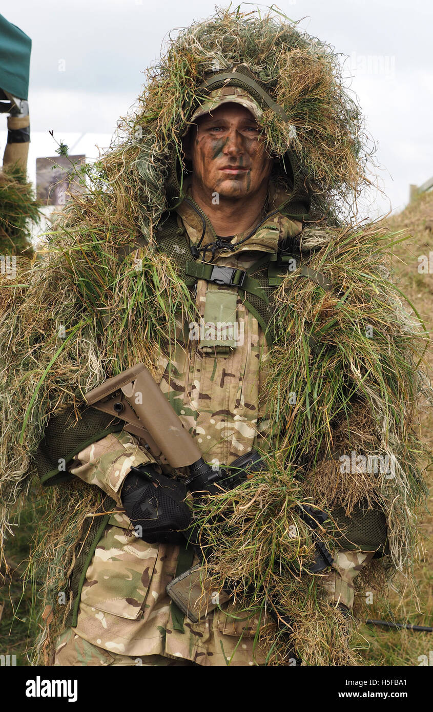 Salisbury, Wiltshire, UK. 20th October, 2016. Sniper. British Army ...
