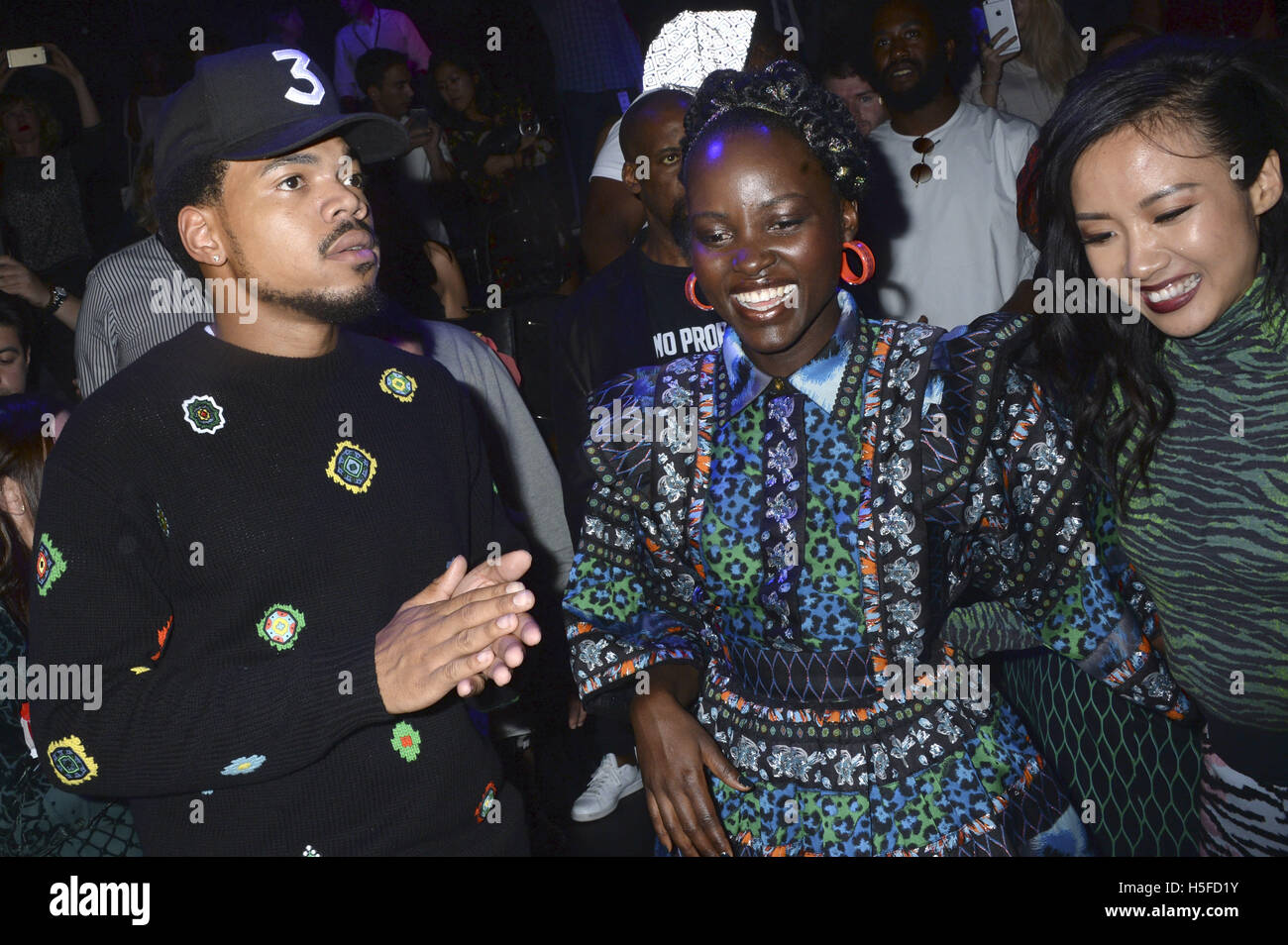 New York City. 19th Oct, 2016. Chance the Rapper, Lupita Nyong'o and ...
