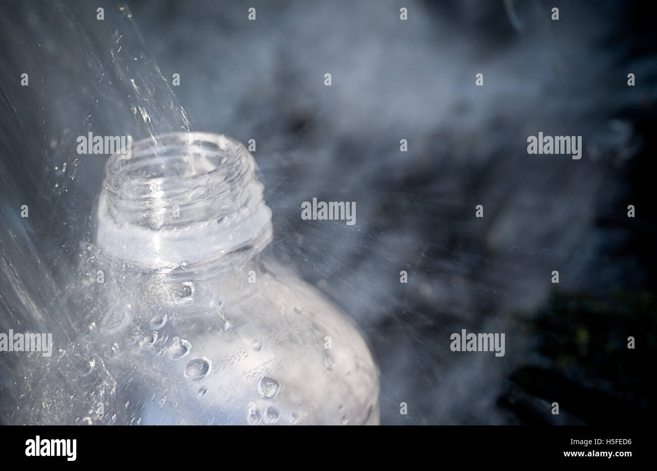 Bottled Water in Flowing Stream Stock Photo - Alamy