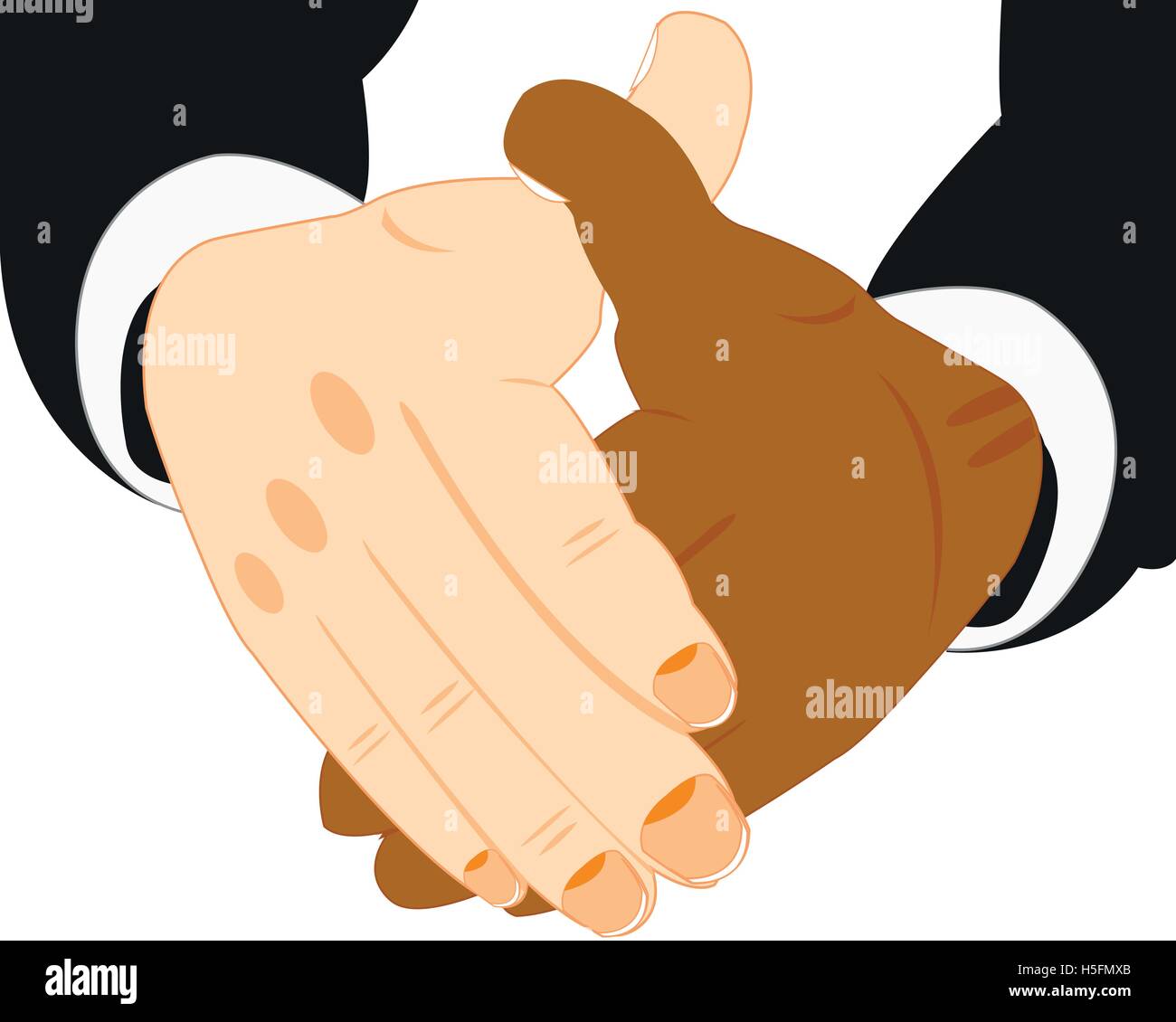 Two hands in handshake Stock Vector Image & Art - Alamy