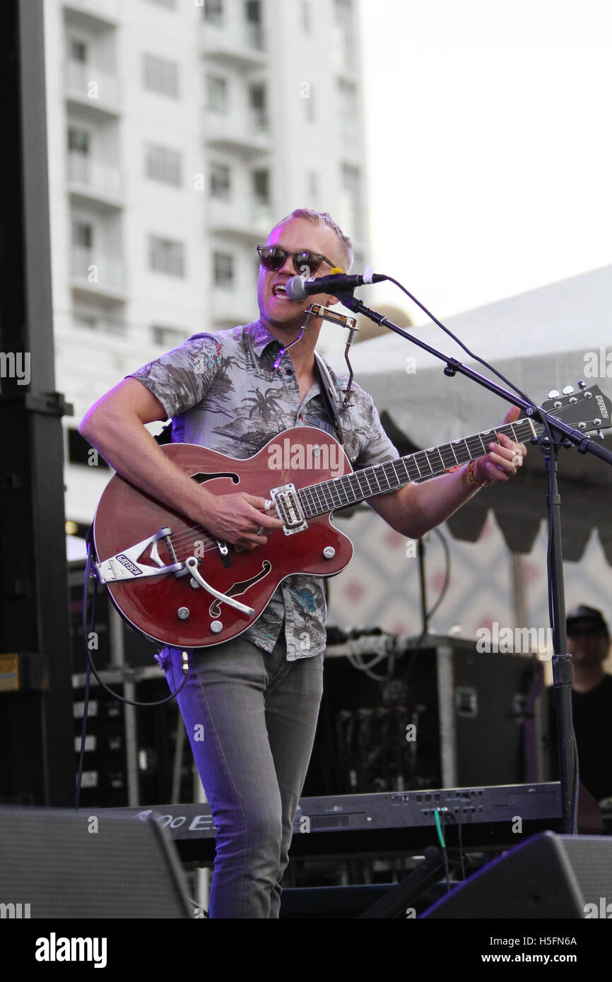 Adam Stephens of Two Gallants performs at Life is Beautiful Music ...