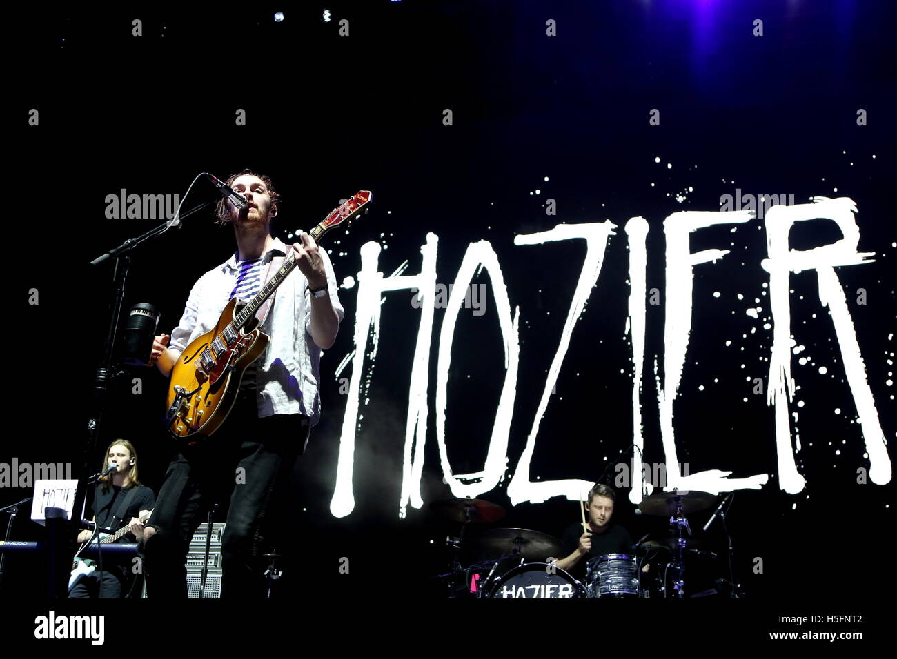 HOZIER performing live on stage at Life is Beautiful Music Festival Day ...