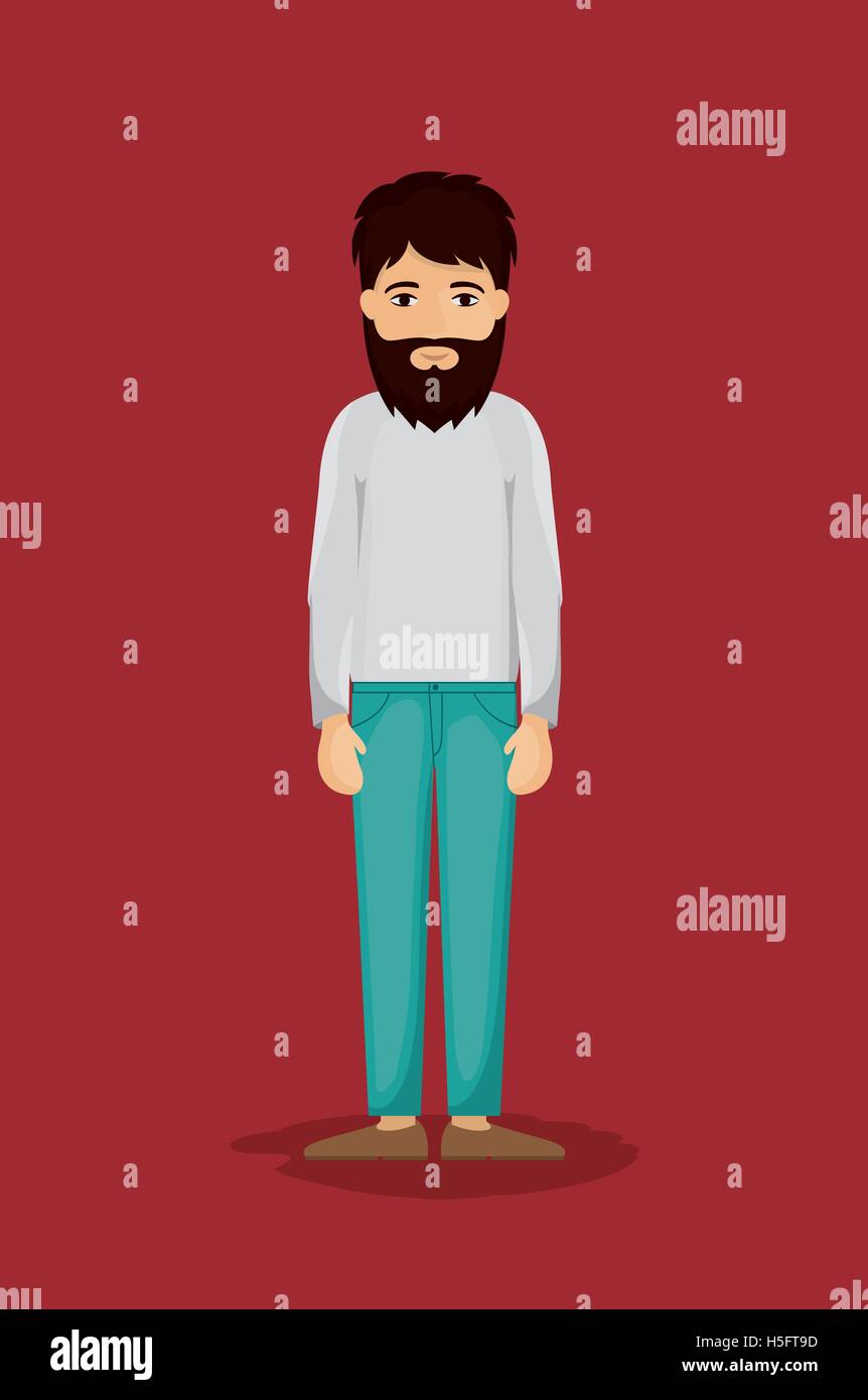 Colorful man cartoon design Stock Vector Image & Art - Alamy