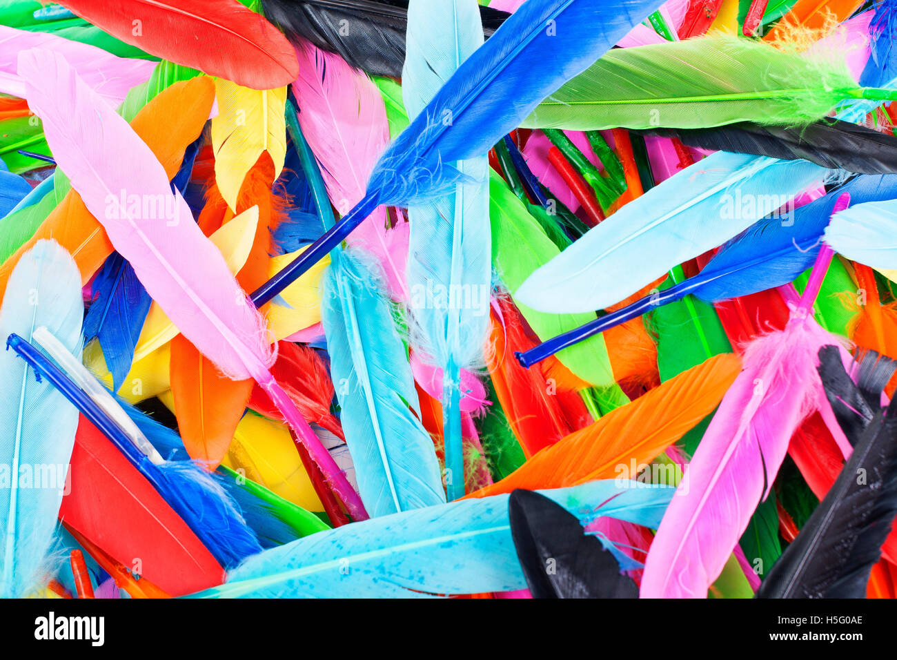 Creative hobby tools real colored bird feathers for dresses decorations ...