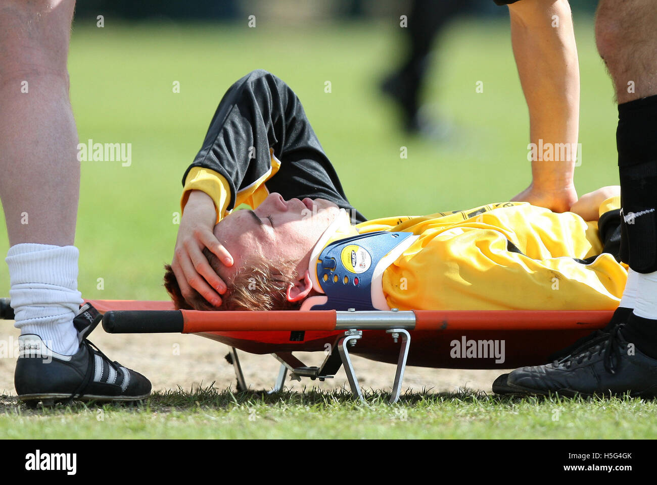 Concern for East Thurrock's Kris Newby after he seriously injured in a ...