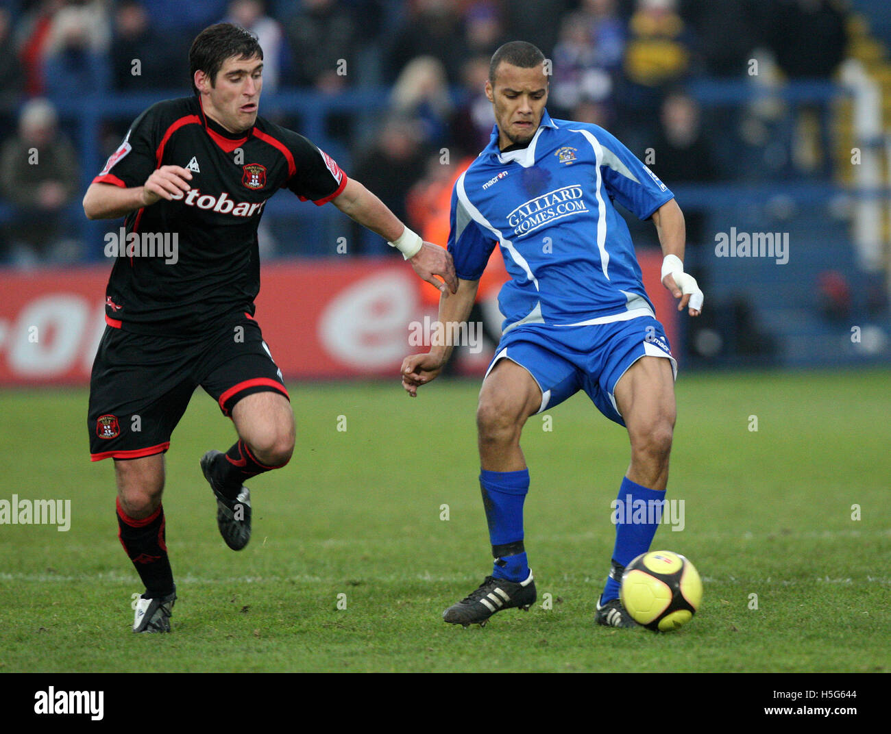 Gavyn Dayes in action for Grays - Grays Athletic vs Carlisle United ...