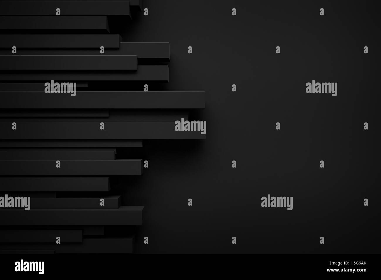 abstract black spike rhythm wave background 3d rendering Stock Photo ...