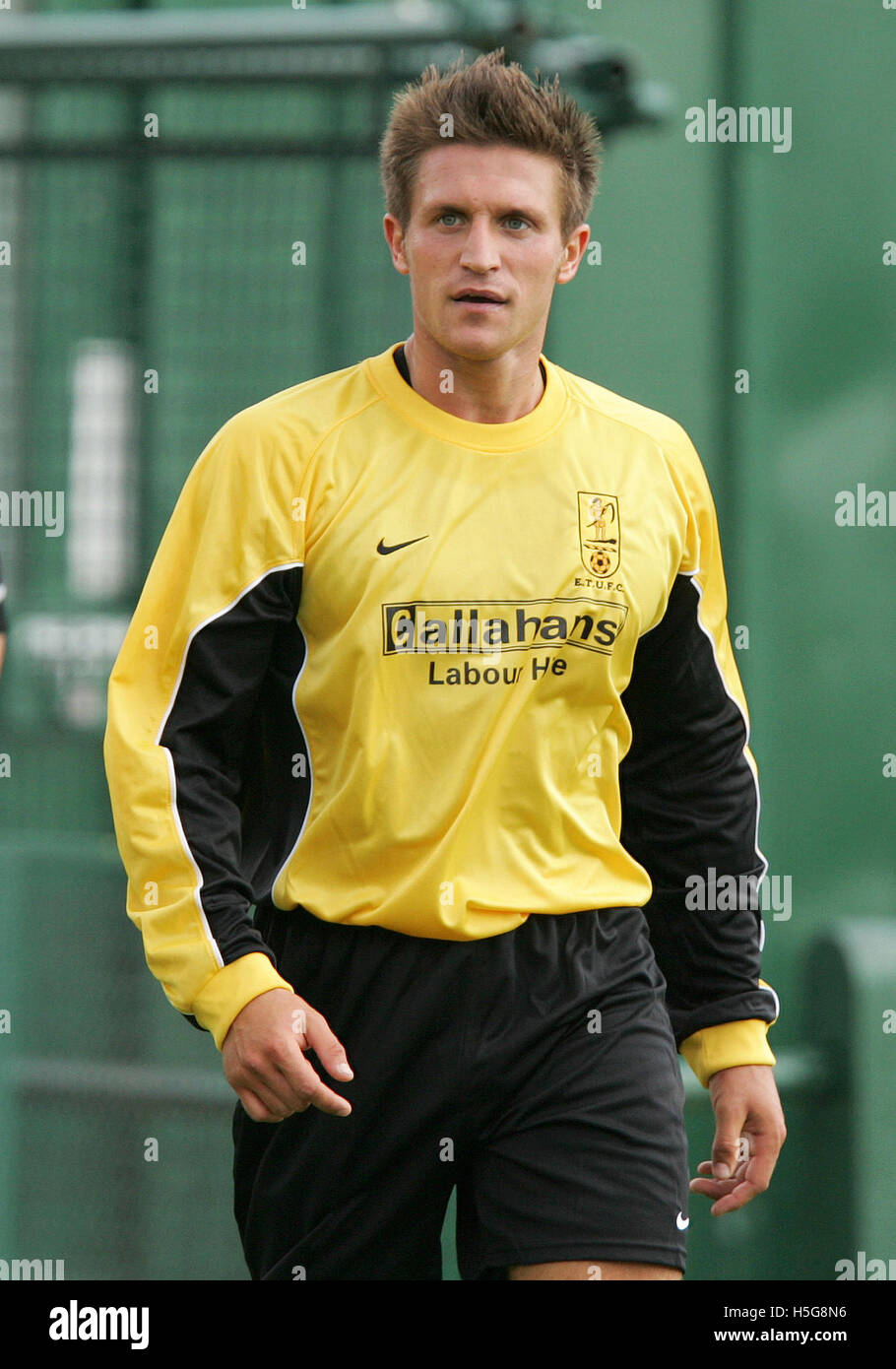 Lee Burns - East Thurrock United Football Club - 20/08/06 Stock Photo ...