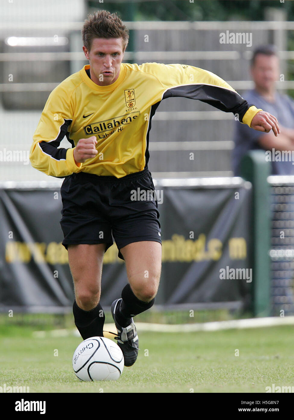 Lee Burns - East Thurrock United Football Club - 20/08/06 Stock Photo ...