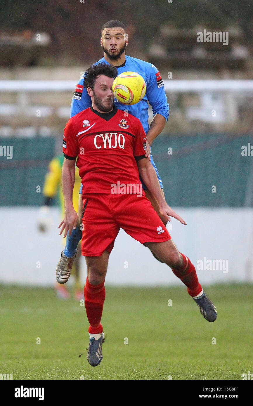 Liam Thomas in action for Redbridge - Redbridge vs AFC Sudbury - Ryman ...