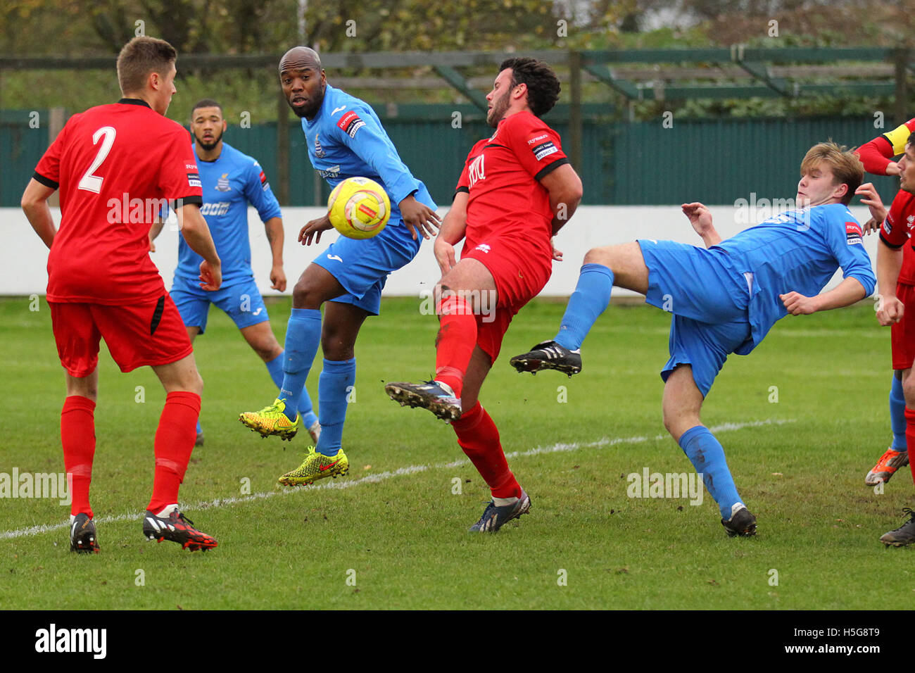 Patrick Damali in action for Redbridge - Redbridge vs AFC Sudbury ...