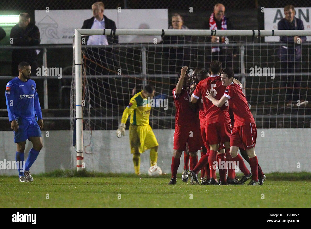 Junior Ogeji-Uzokwe is congratulated on scoring the equalising goal for ...