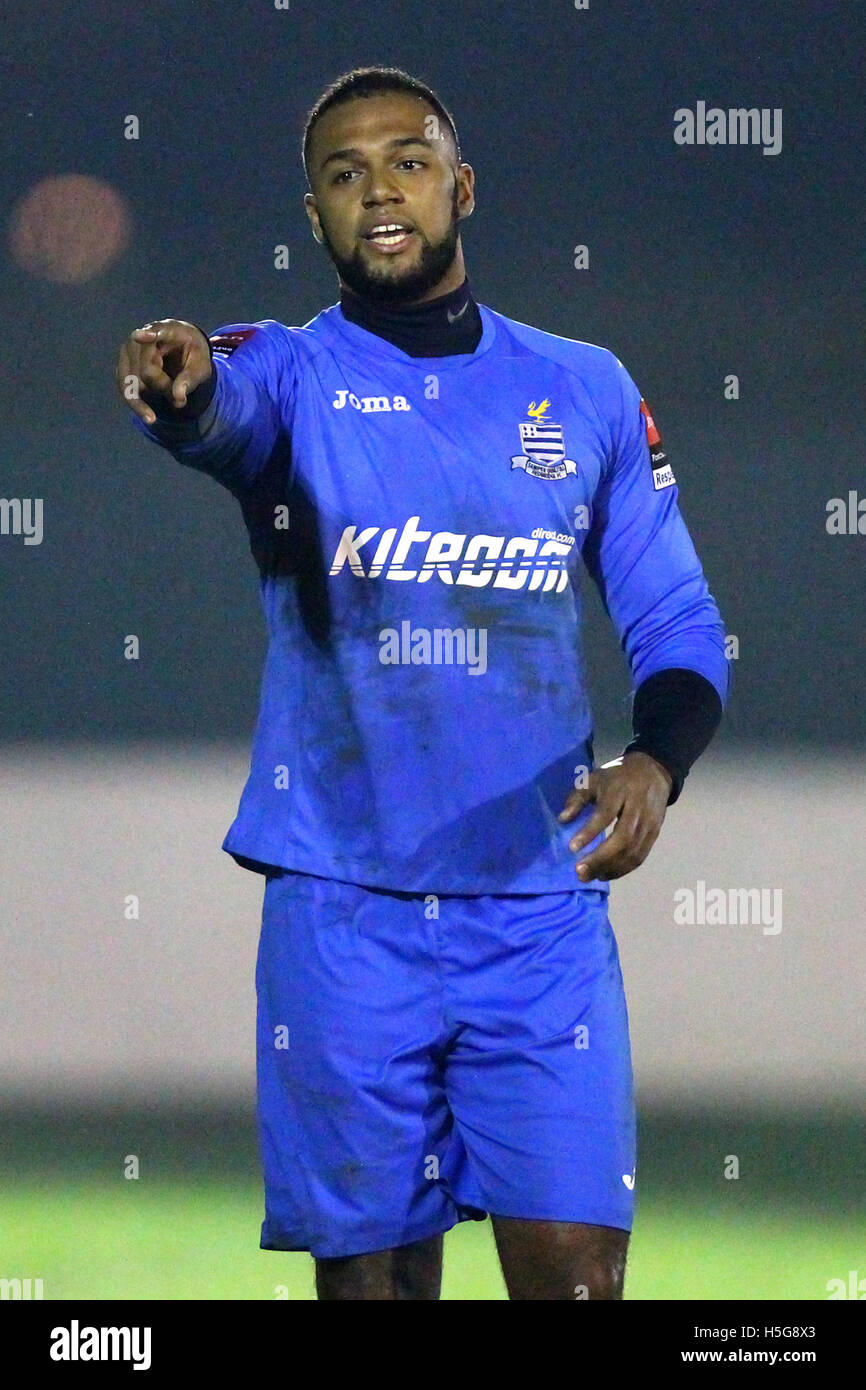 Leon Smith of Redbridge - Redbridge vs Aveley - Ryman League Division ...