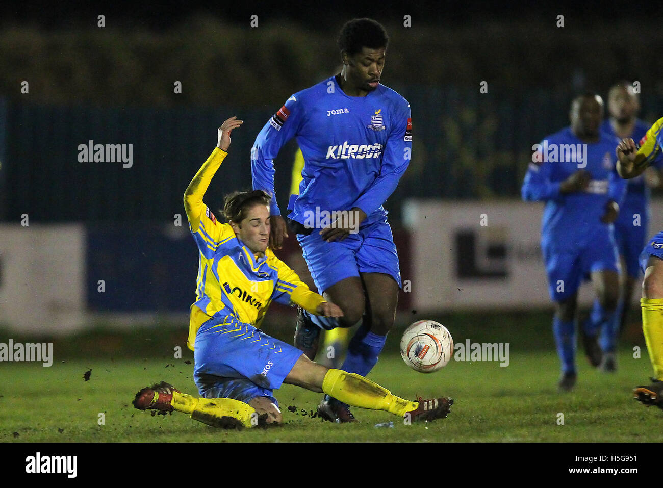 Carlos Espirito Santo in action for Redbridge - Redbridge vs Canvey ...