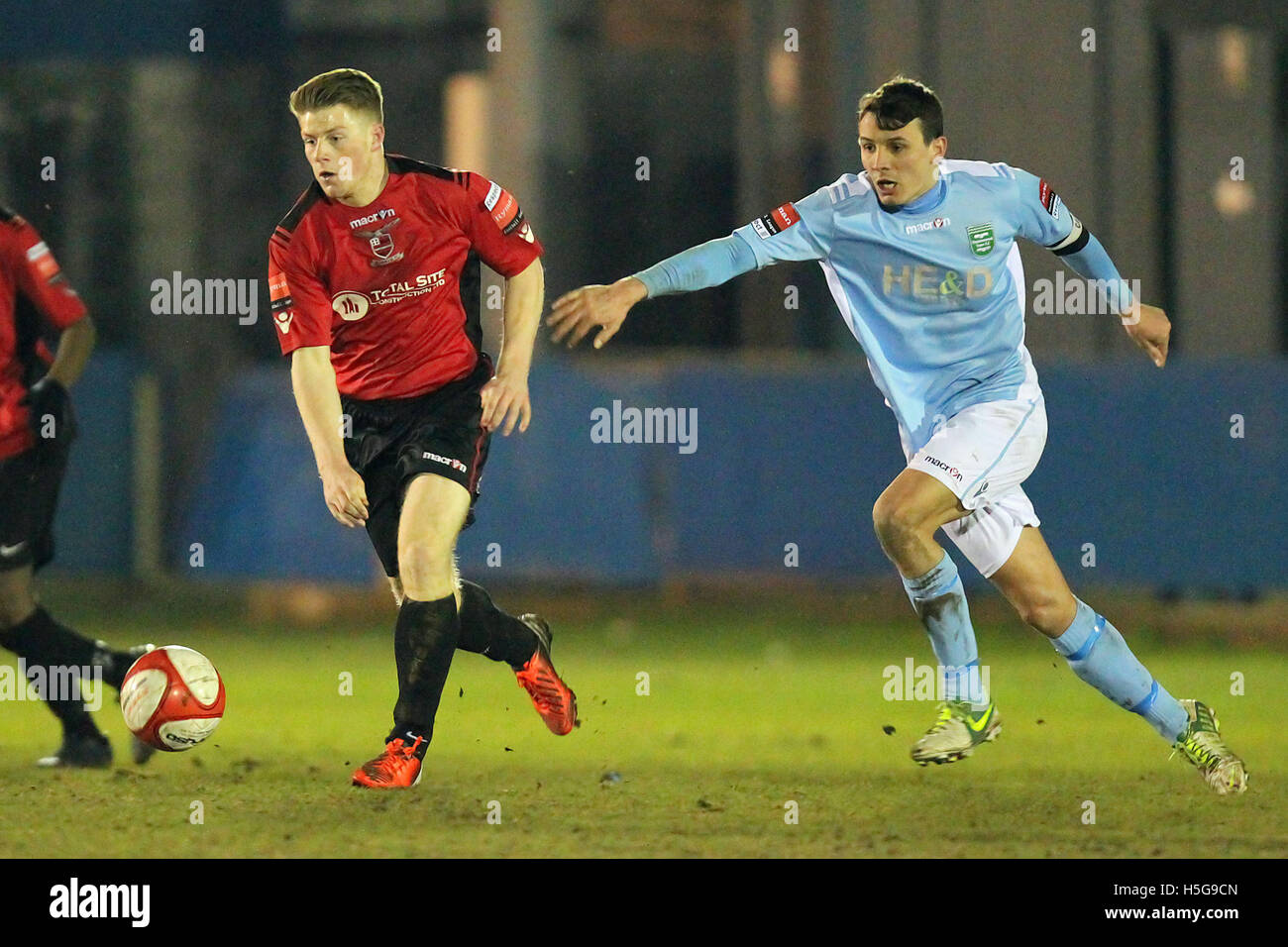 Billy Hendy of Redbridge tangles with Lea Dawson of Thamesmead ...