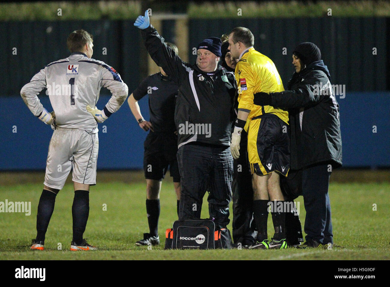 Injury concern for Thamesmead goalkeeper Robert Budd - Redbridge vs ...