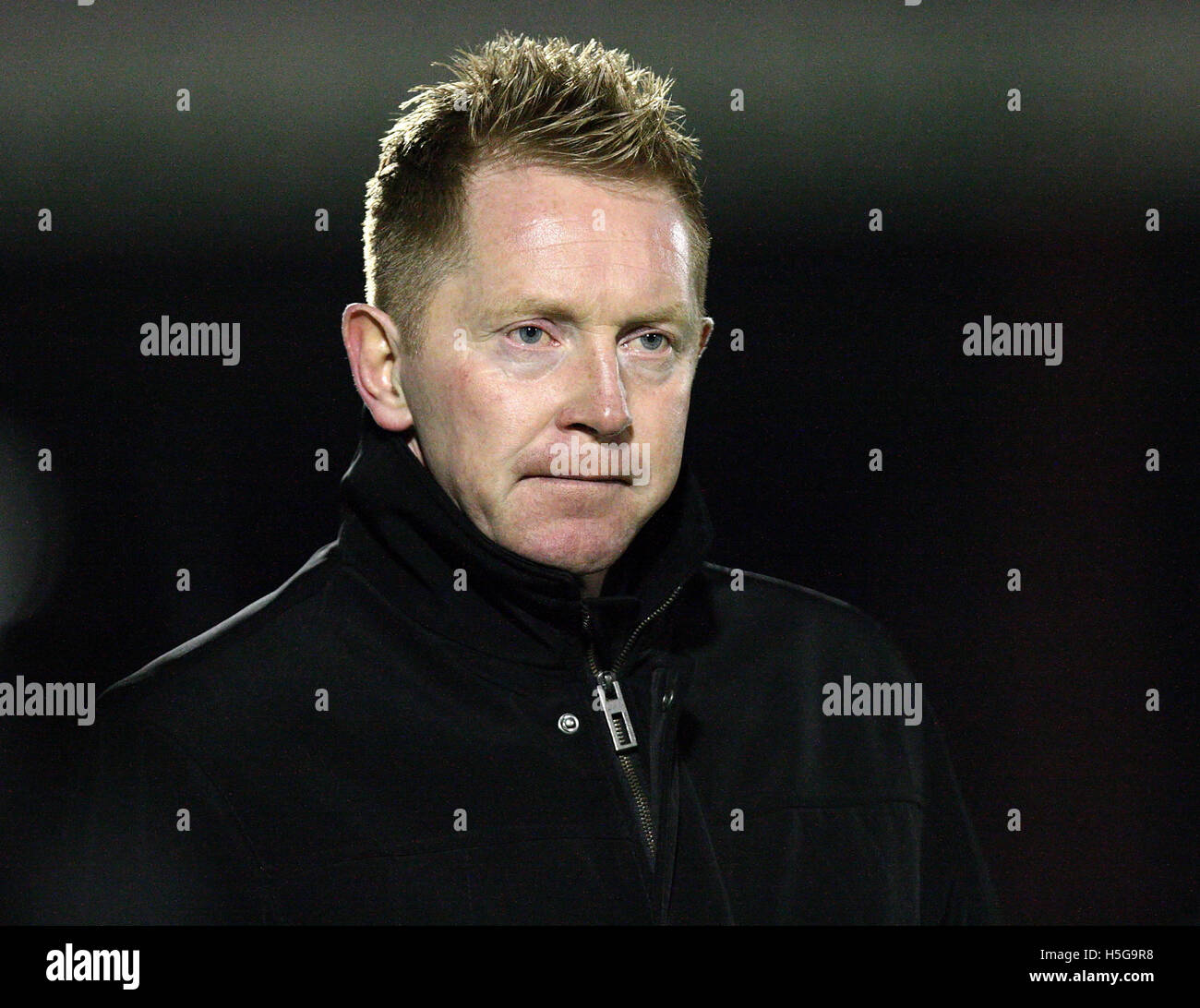 Aldershot manager Gary Waddock - Aldershot Town vs Grays Athletic ...