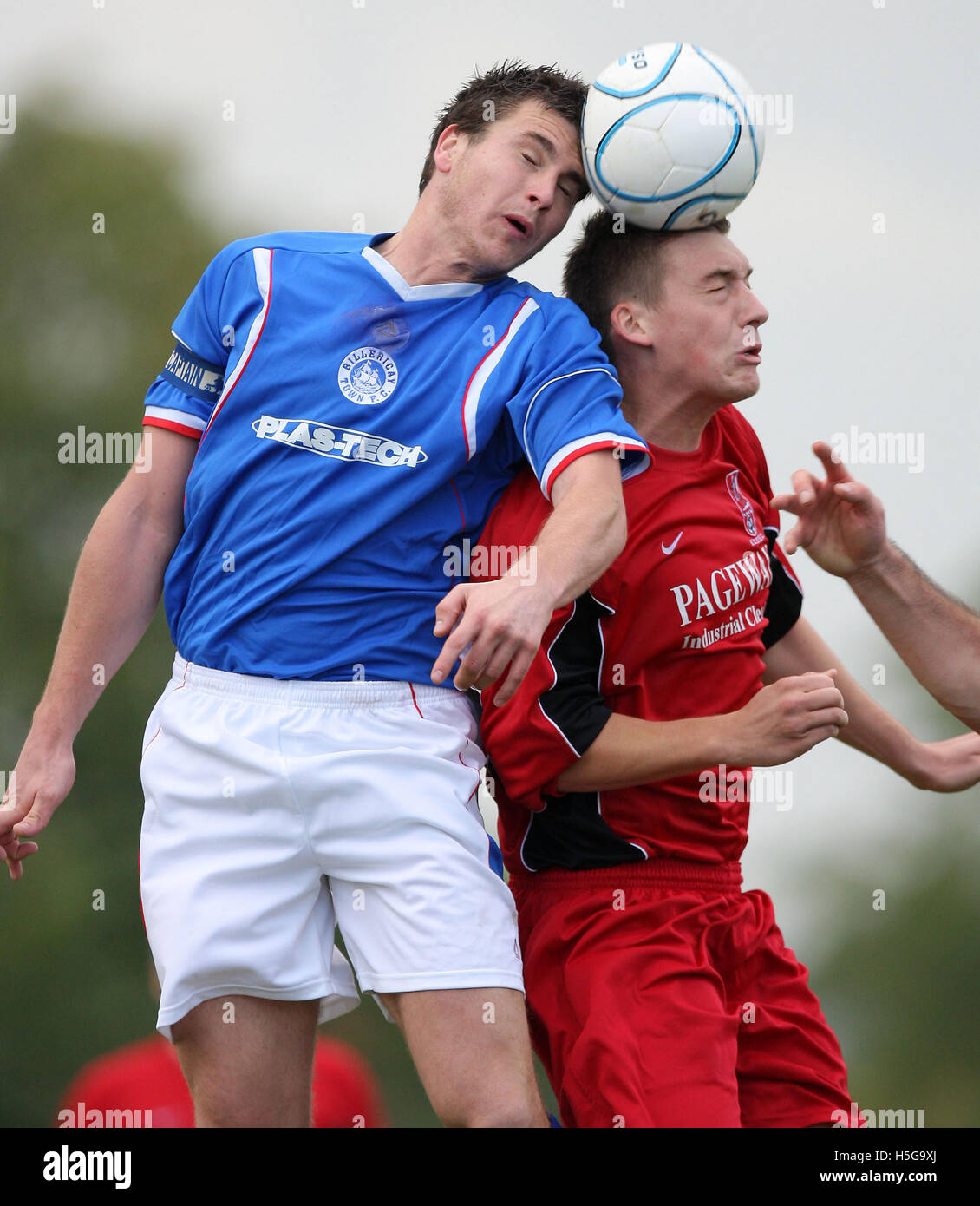 Jamie Dormer of Billericay goes head to head with Max Cornhill ...