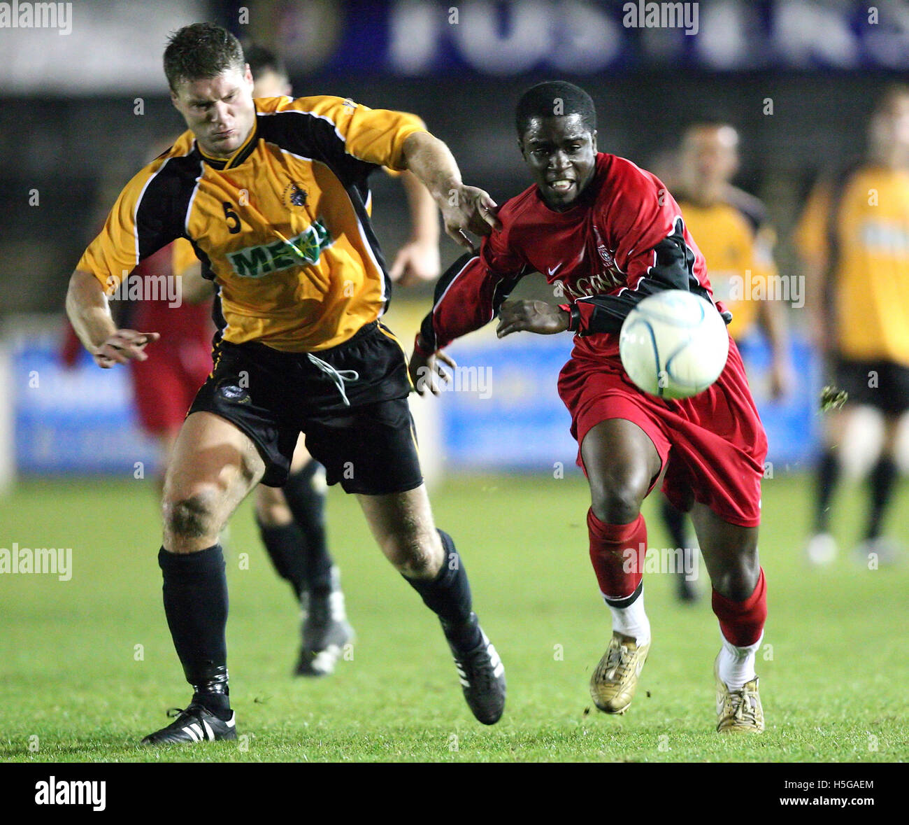 Mark Willy of Cray (left) and Akwasi Edusei of East Thurrock - Cray ...