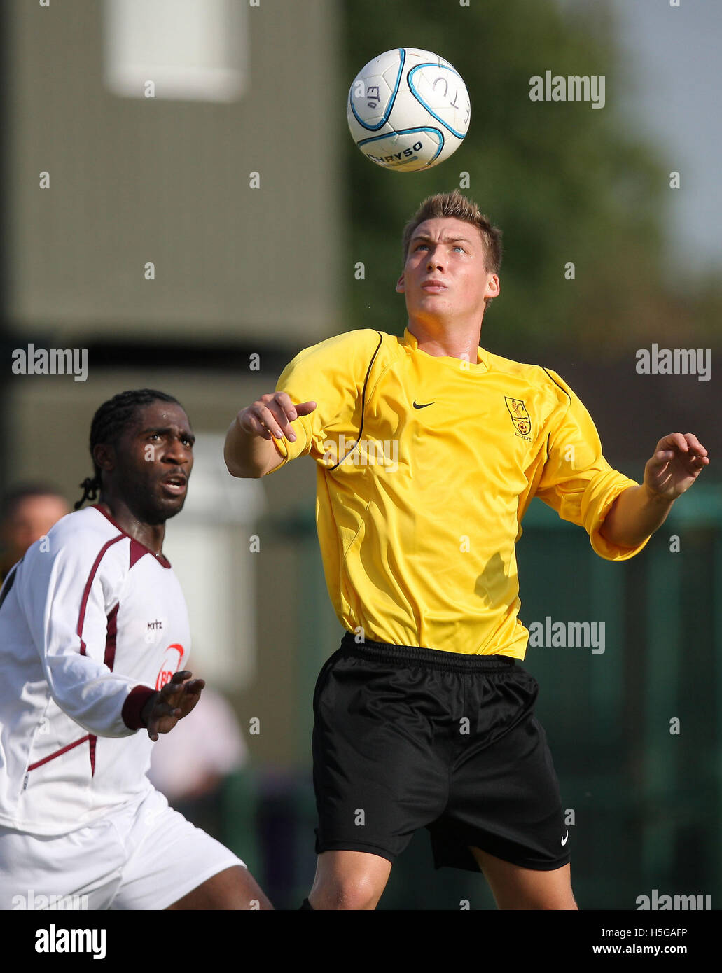 Max Cornhill of East Thurrock rises above Moses Spencer - East Thurrock ...