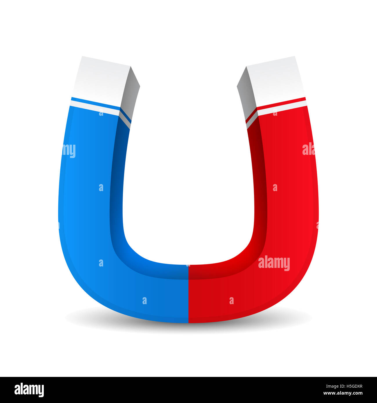 Magnet on white background Stock Photo - Alamy